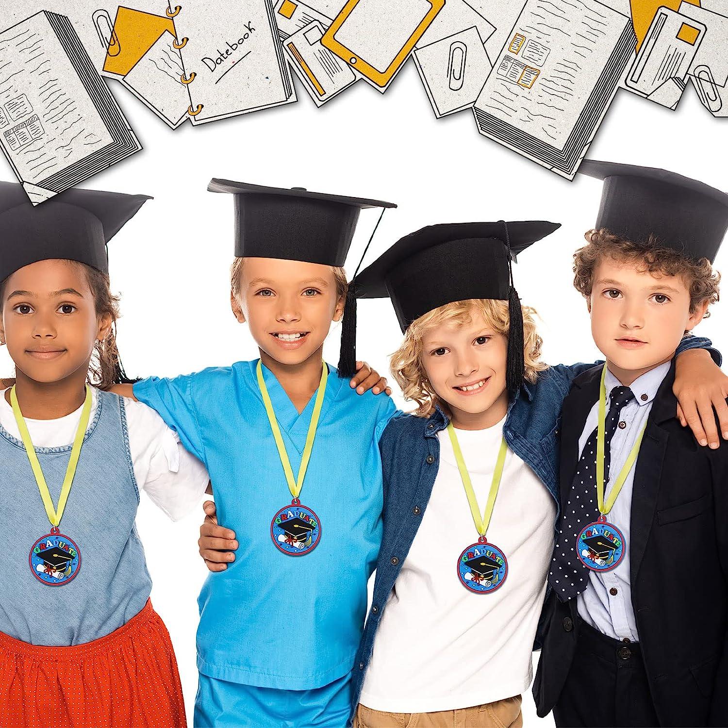 Tigeen Kids Kindergarten Graduation Medal - 2 Inch Rubber Award with ...