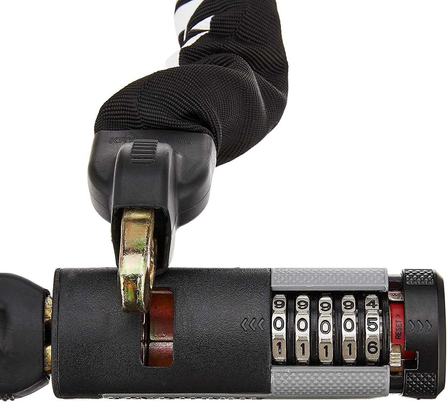 Kryptonite Kryptolok 912 9.5mm Combo Chain Bike Lock - Black | Durable ...