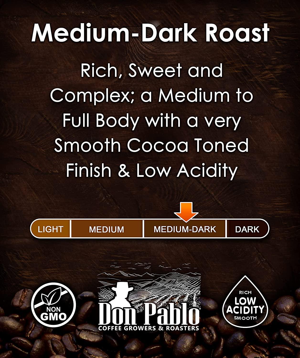 Don Pablo Gourmet Coffee - Signature Blend Medium Dark Roast - Whole ...