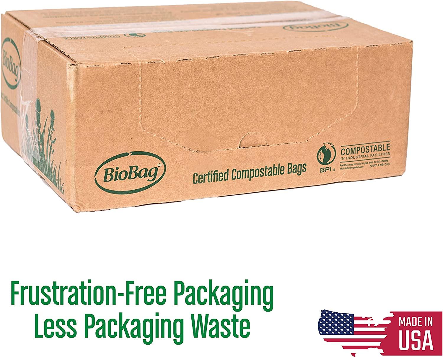 BioBag 23 Gallon Compostable Trash Bags - 120 Count | Certified 100% ...
