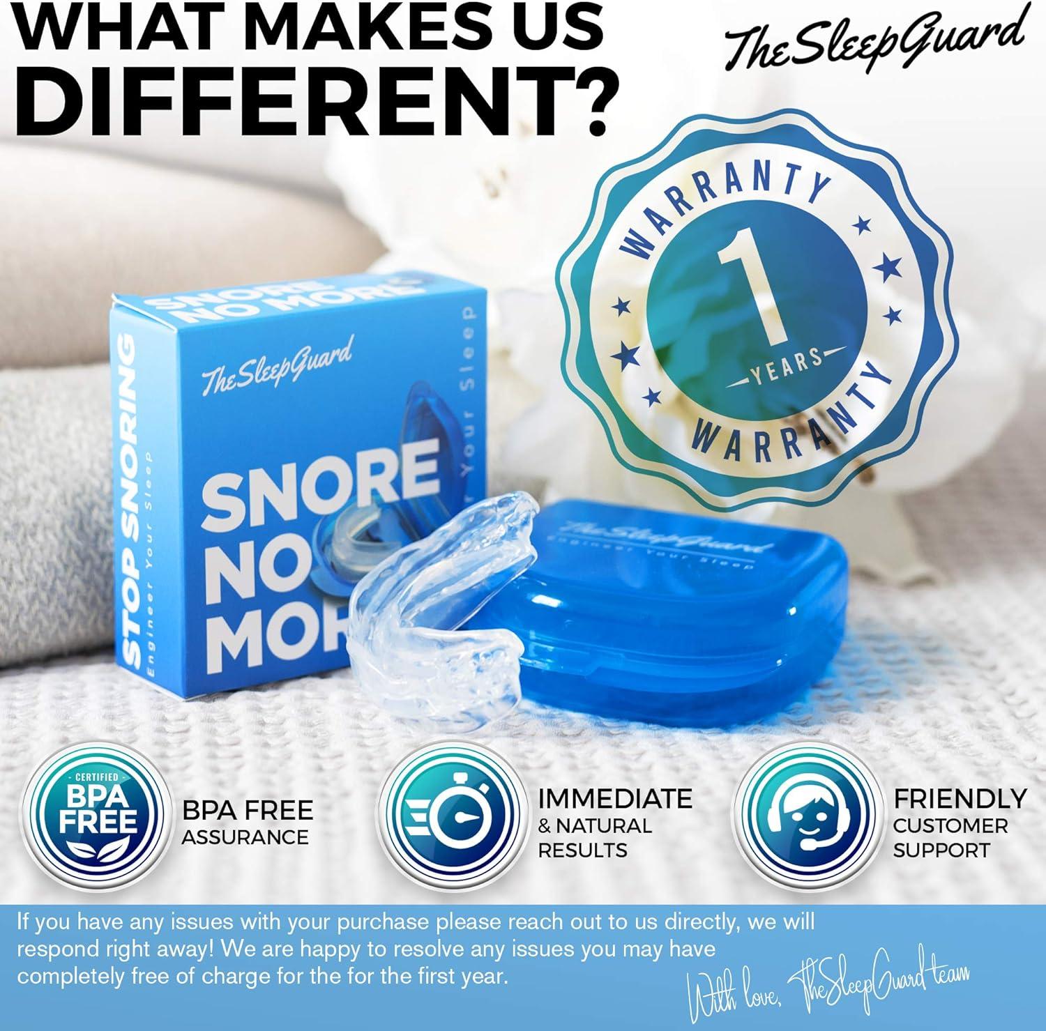 TheSleepGuard Stop Snoring Mouth Guard x1 | Anti Snoring Device & Sleep ...