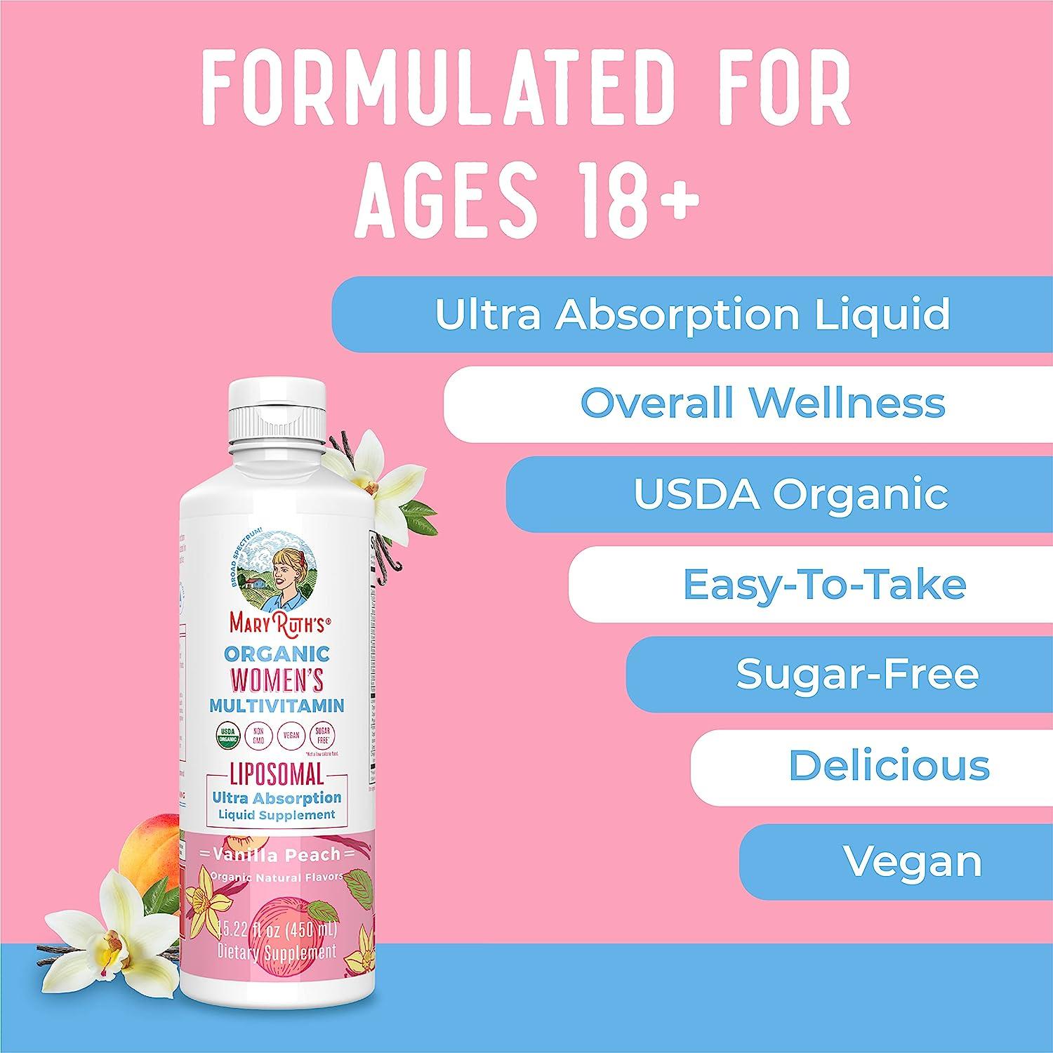 MaryRuth's Organic Women's Liquid Multivitamin - Immune Support ...