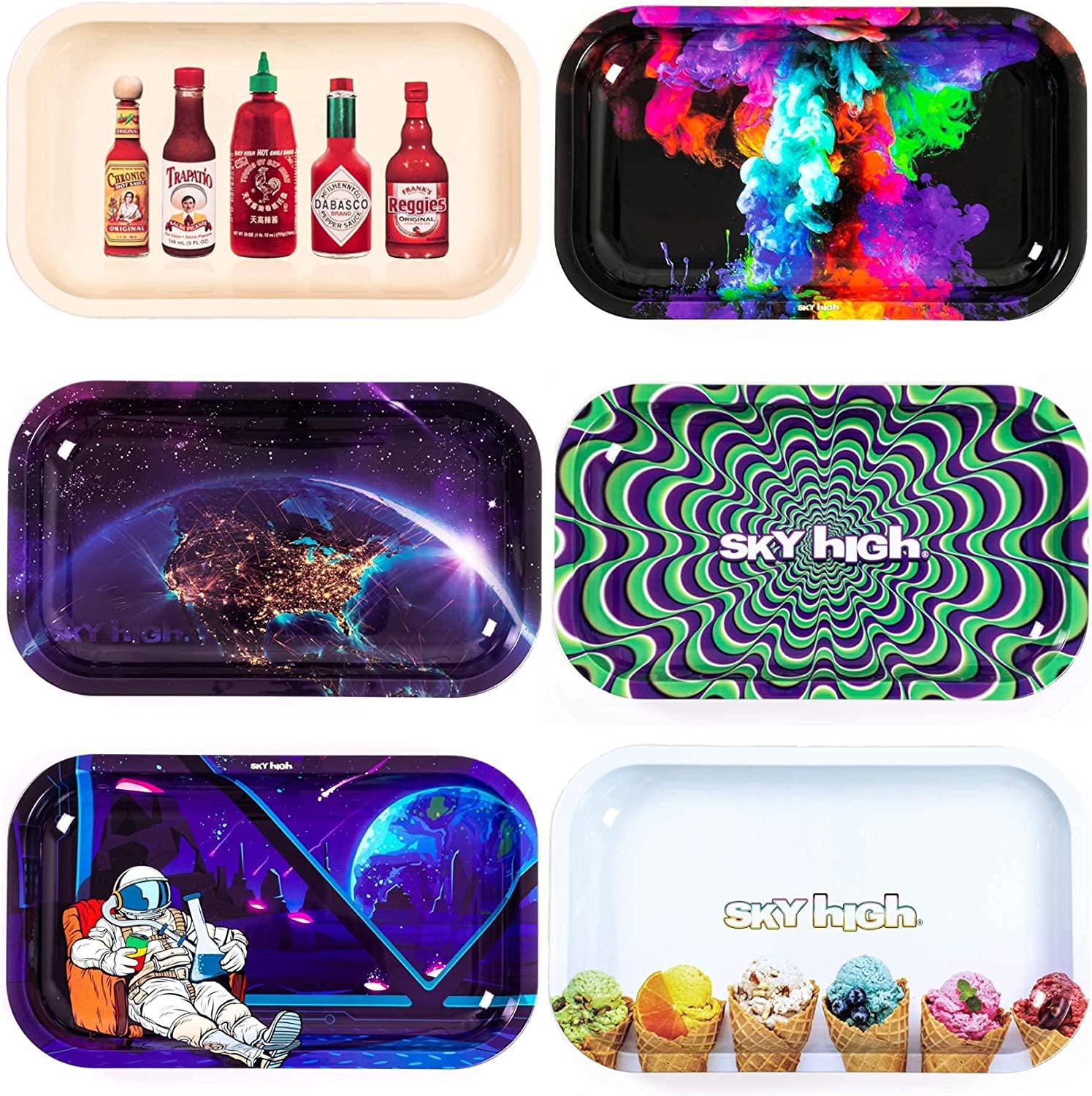 SKY HIGH Astronaut in Space Metal Rolling Tray - Medium Size 7x11 | Buy ...