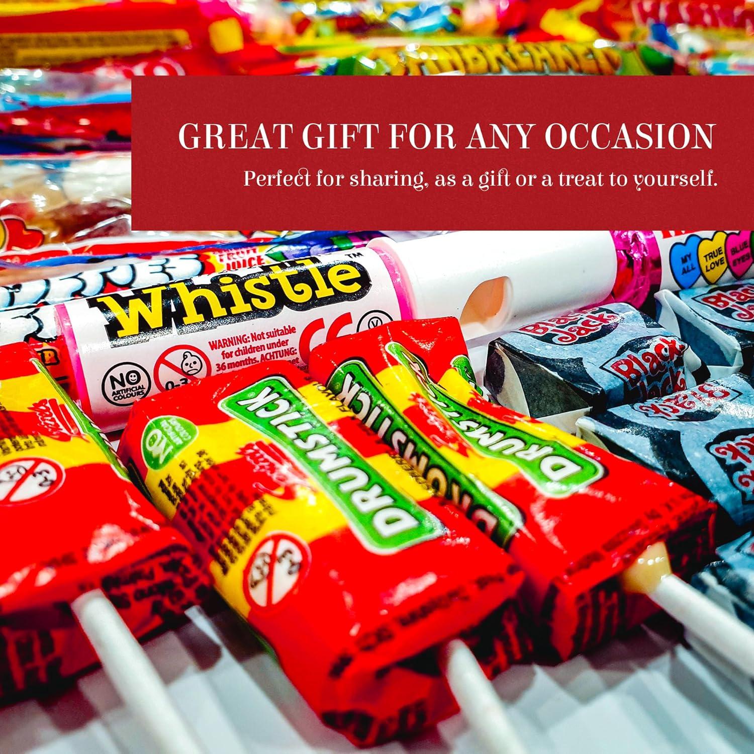 The Little Sweet Shop Minimalist Gold Label Retro Sweets Hamper ...