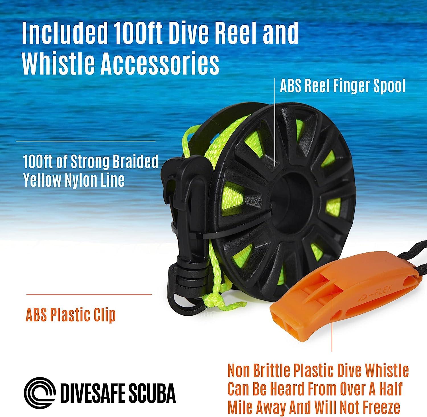 DiveSafe Torpedo Buoy Float for Scuba Diving, Spearfishing, Free Diving ...