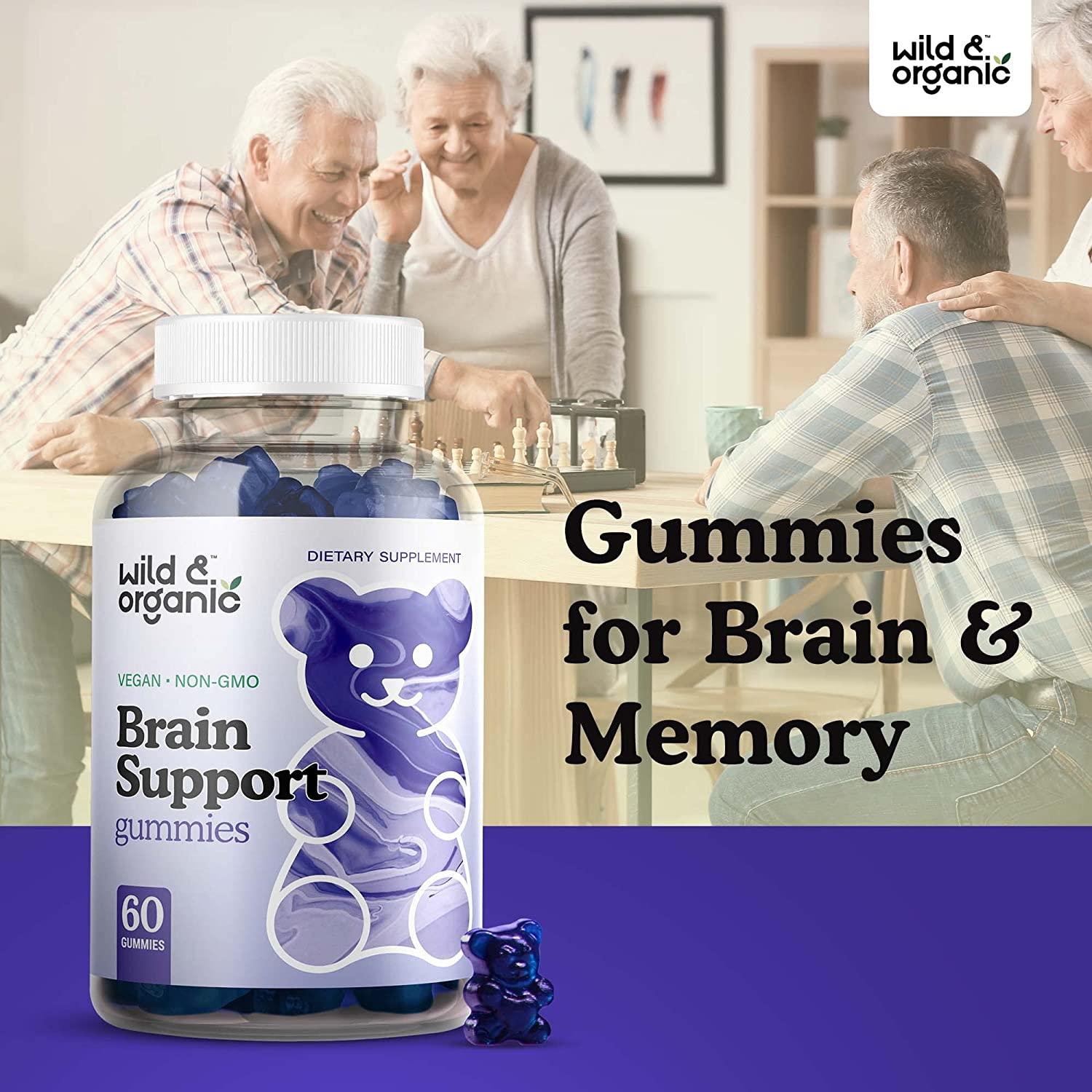 Wild Organic Brain Booster Gummies - Natural Nootropic Dietary ...
