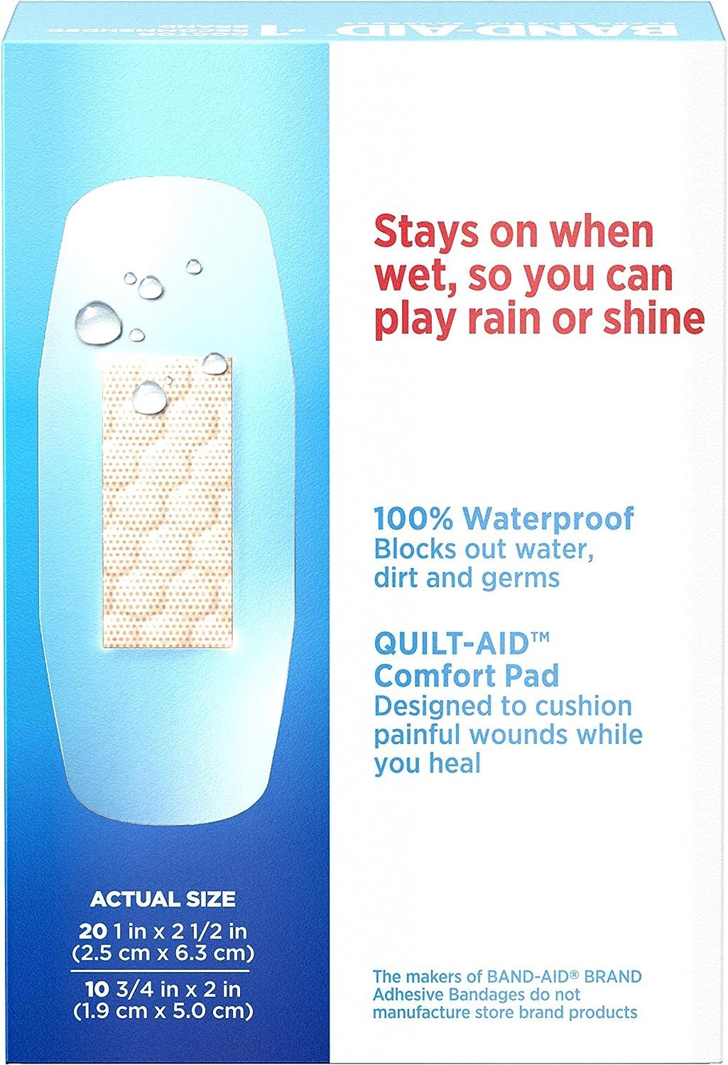 Band-Aid Brand Water Block Clear Waterproof Adhesive Bandages - 30 ct ...