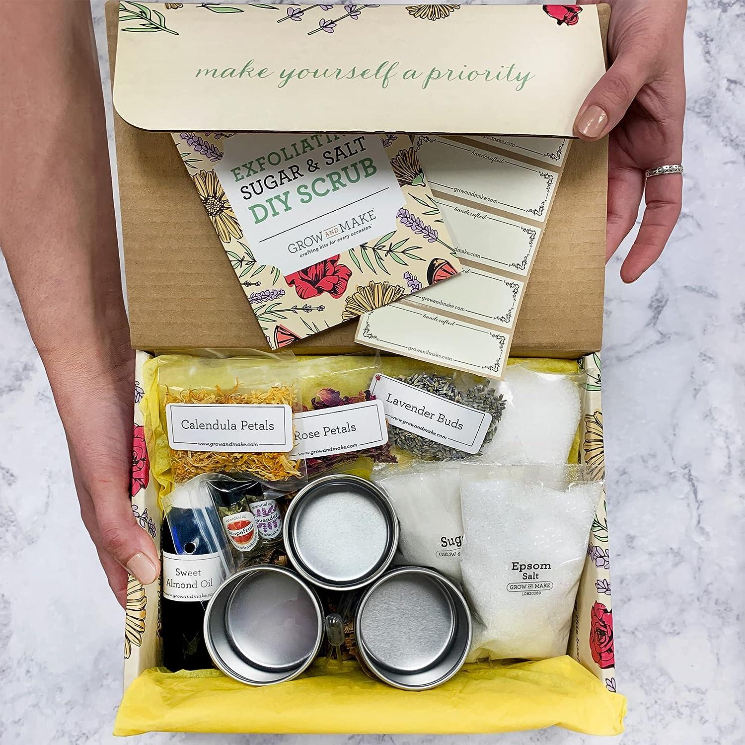 DIY Sugar & Salt Exfoliating Scrub Making Kit - Create Your Own ...