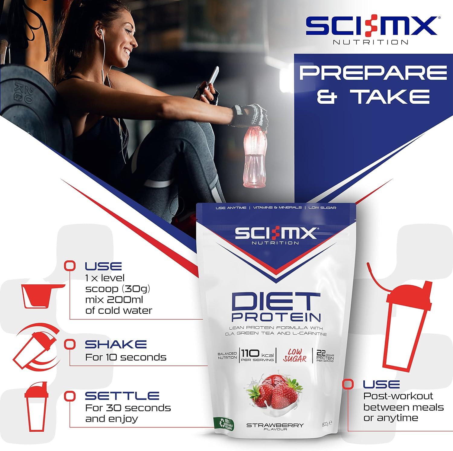 SCI-MX Diet Protein High Protein Low Sugar Low Fat Lean Protein Formula ...