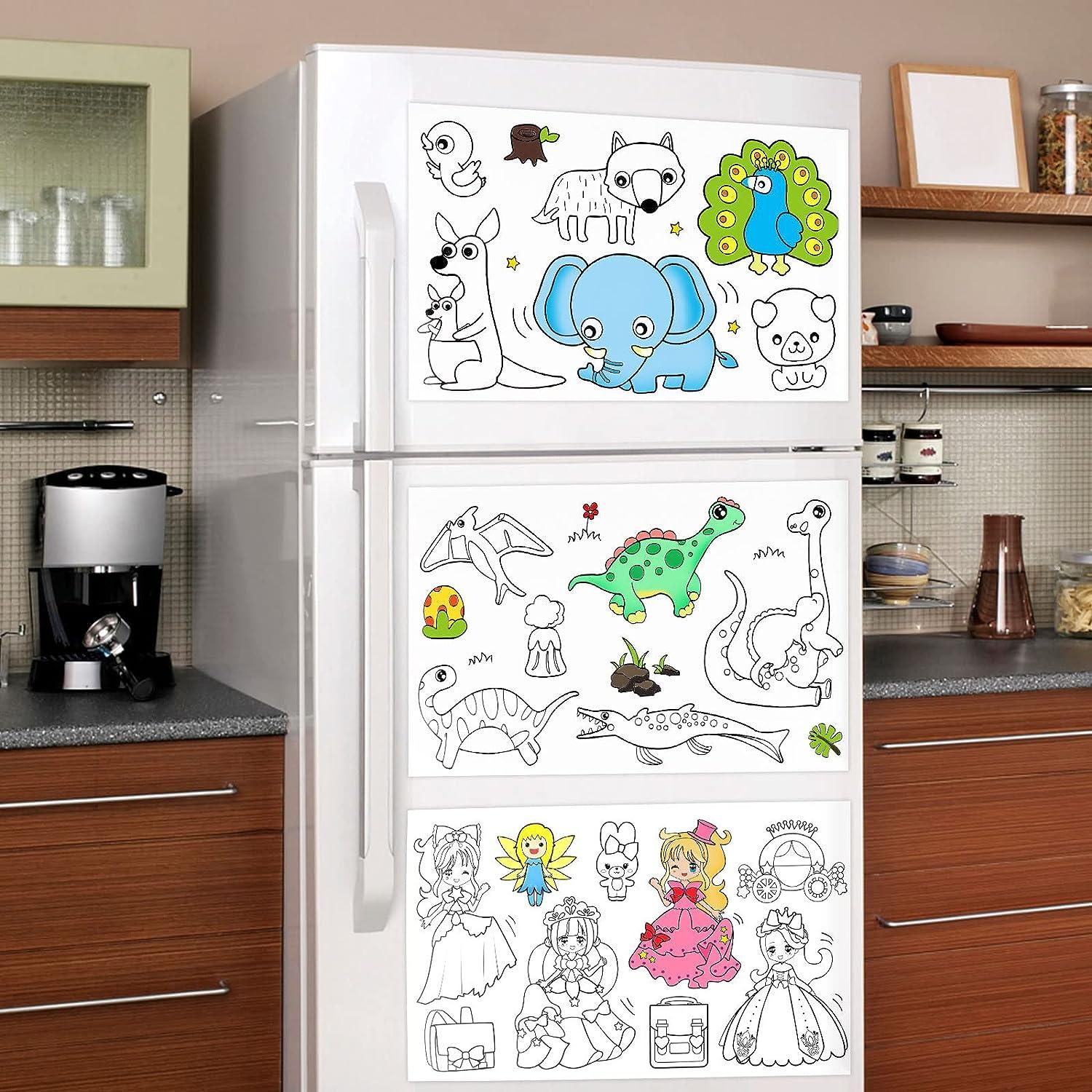 2PCS Children's Drawing Roll Paper with 12 Colored Pencils - Cute ...