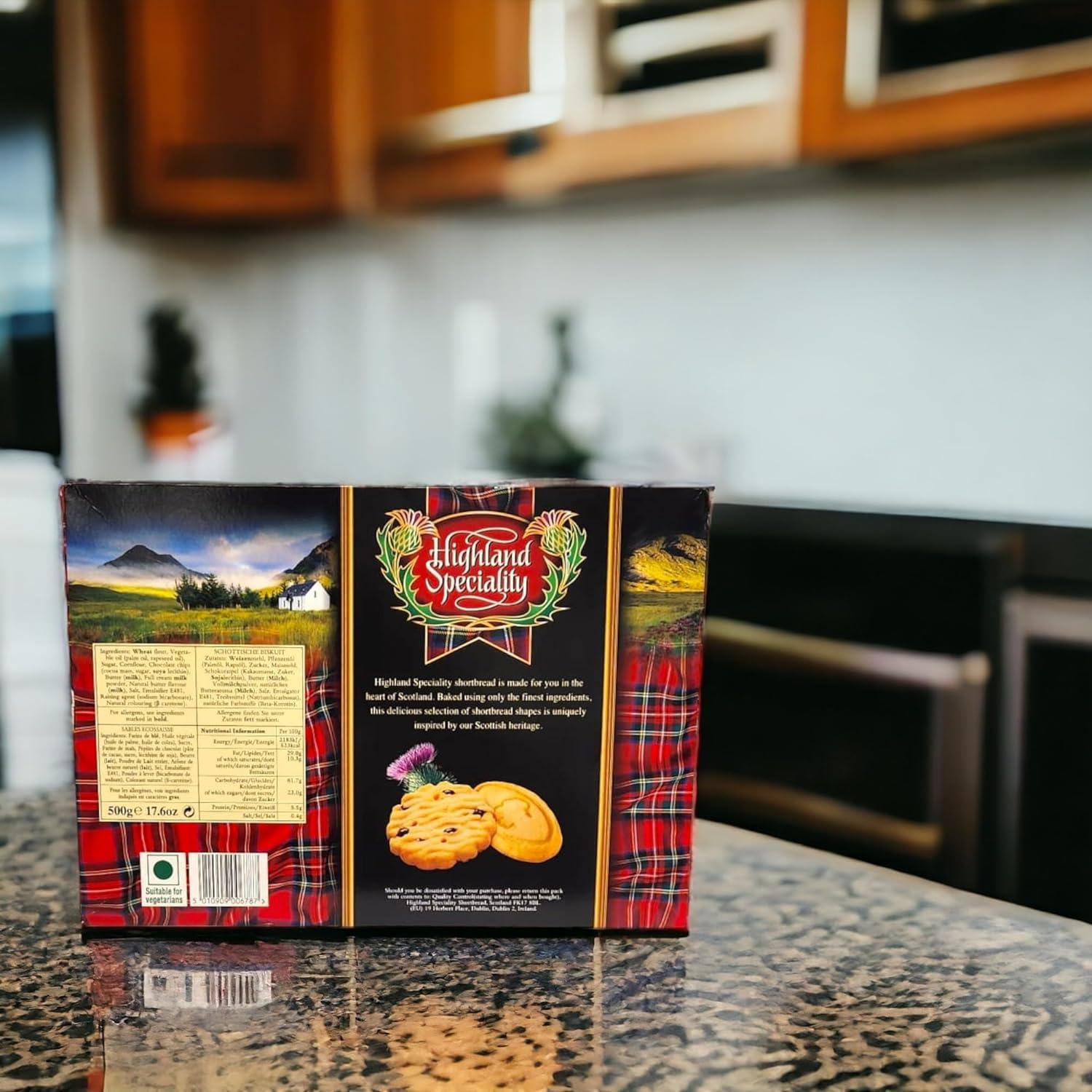 Highland Specialty Traditional Scottish Shortbread Cookies 500g Box ...