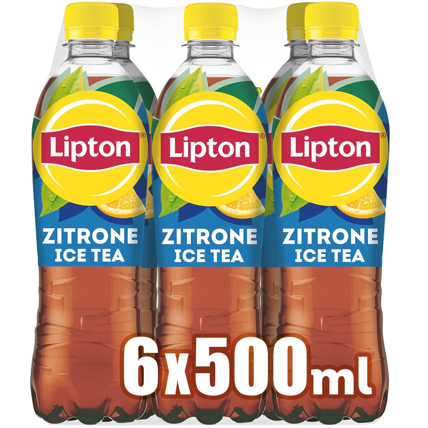 Buy Lipton Ice Tea Lemon - 6 Pack (500ml Bottles) | Refreshing Iced Tea ...