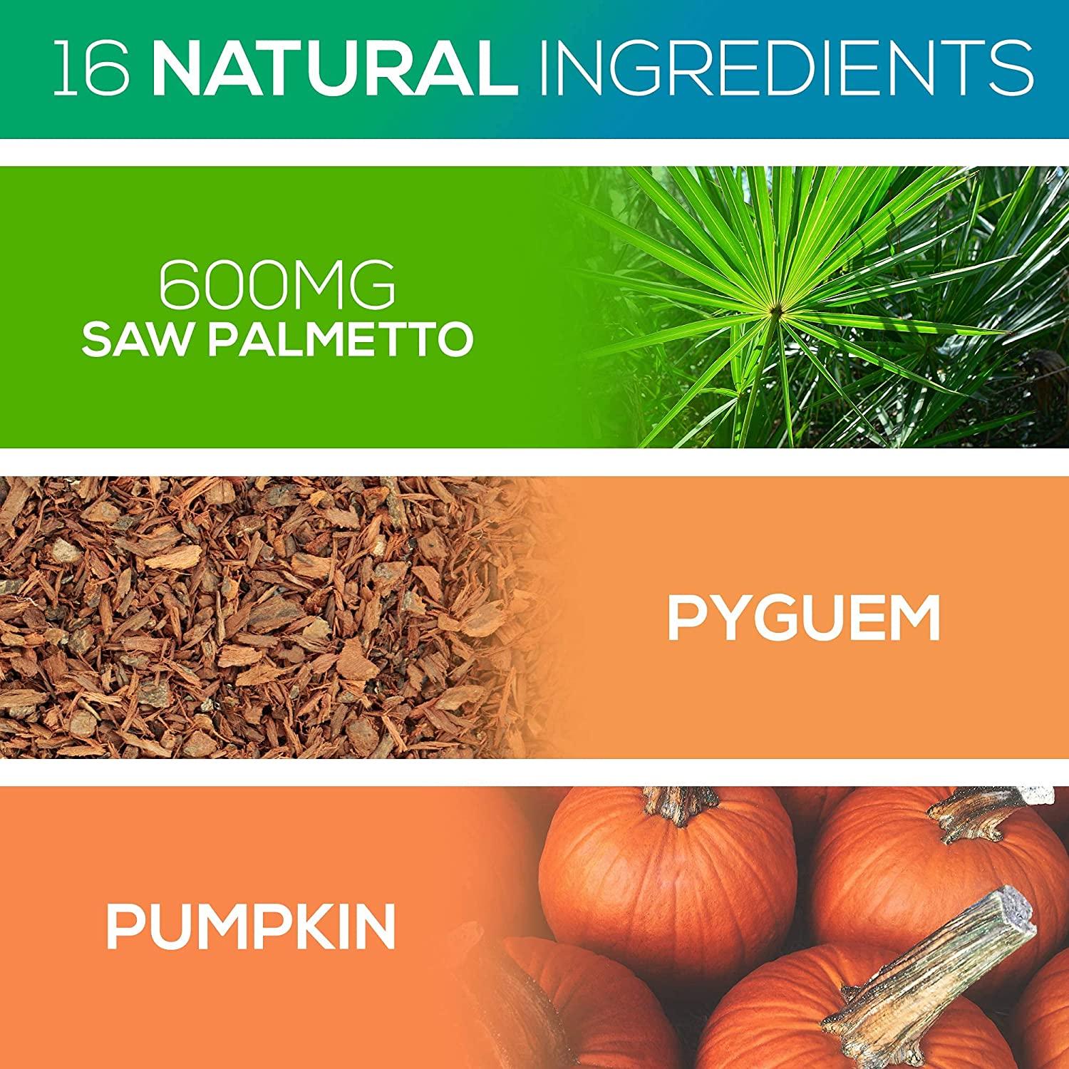 Prostate Health Supplement for Men - Saw Palmetto & Pygeum Blend - 16 ...