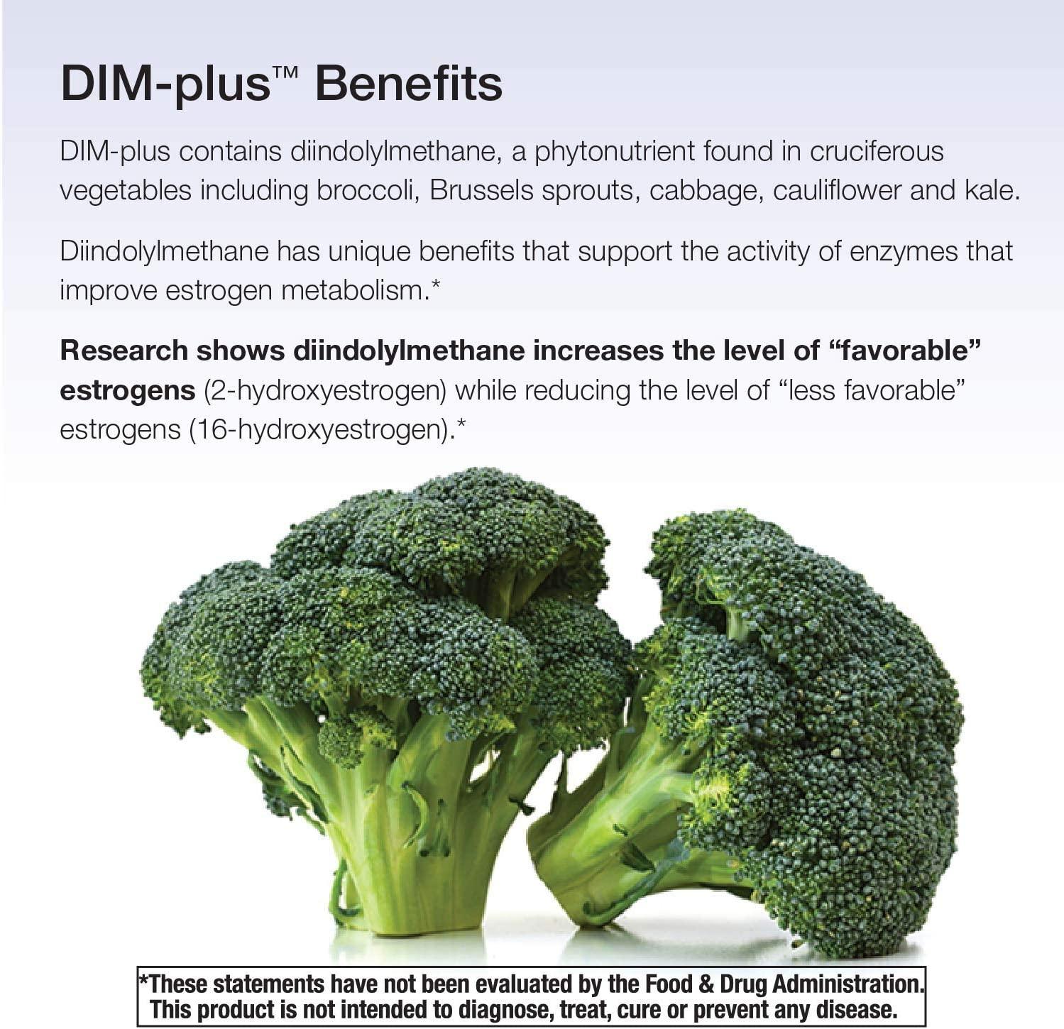 Nature's Way Dim-Plus, Diindolylmethane Vegetarian Capsules, 60-Count ...