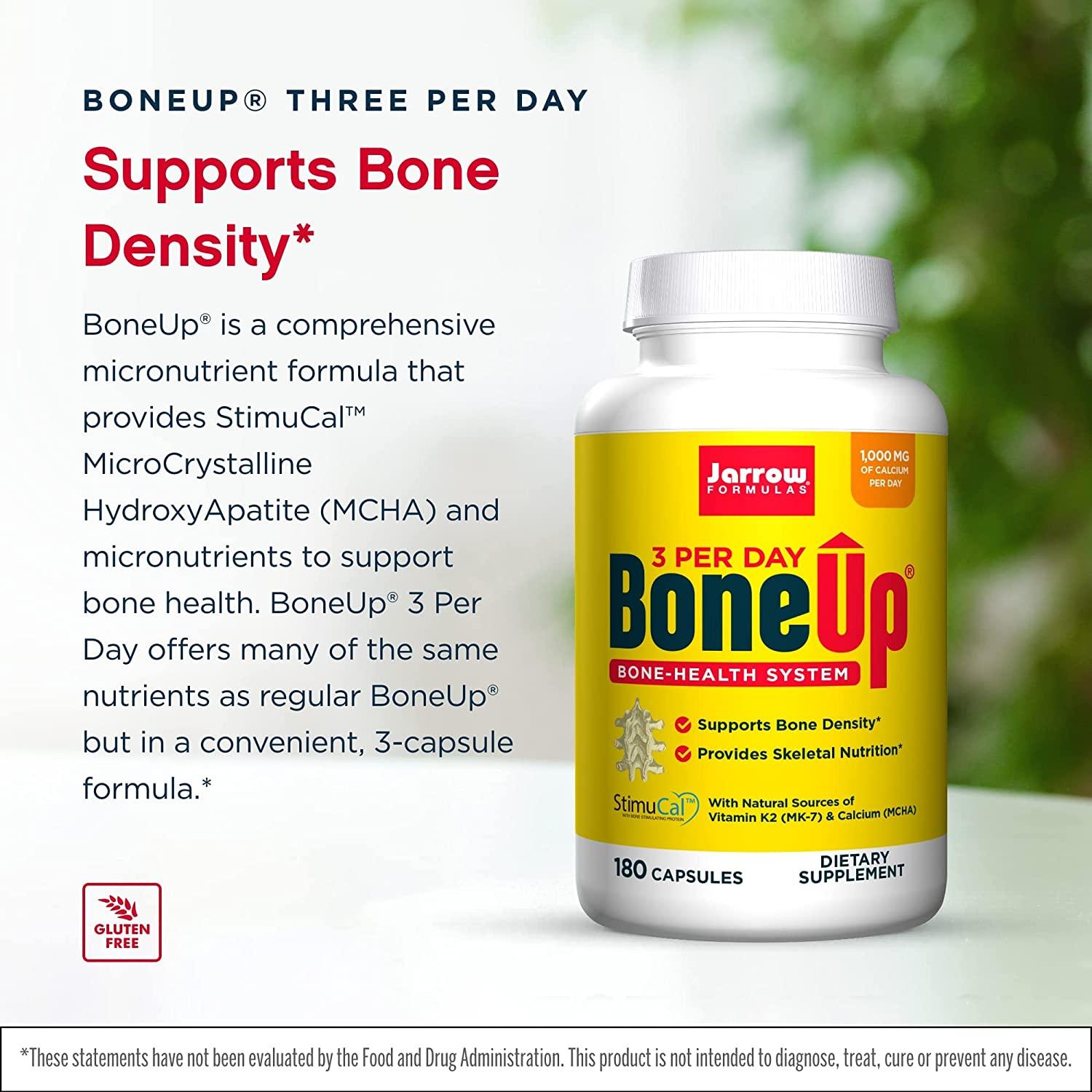 Jarrow Formulas Bone-Up 180 Capsules - Premium Bone Health Supplement ...
