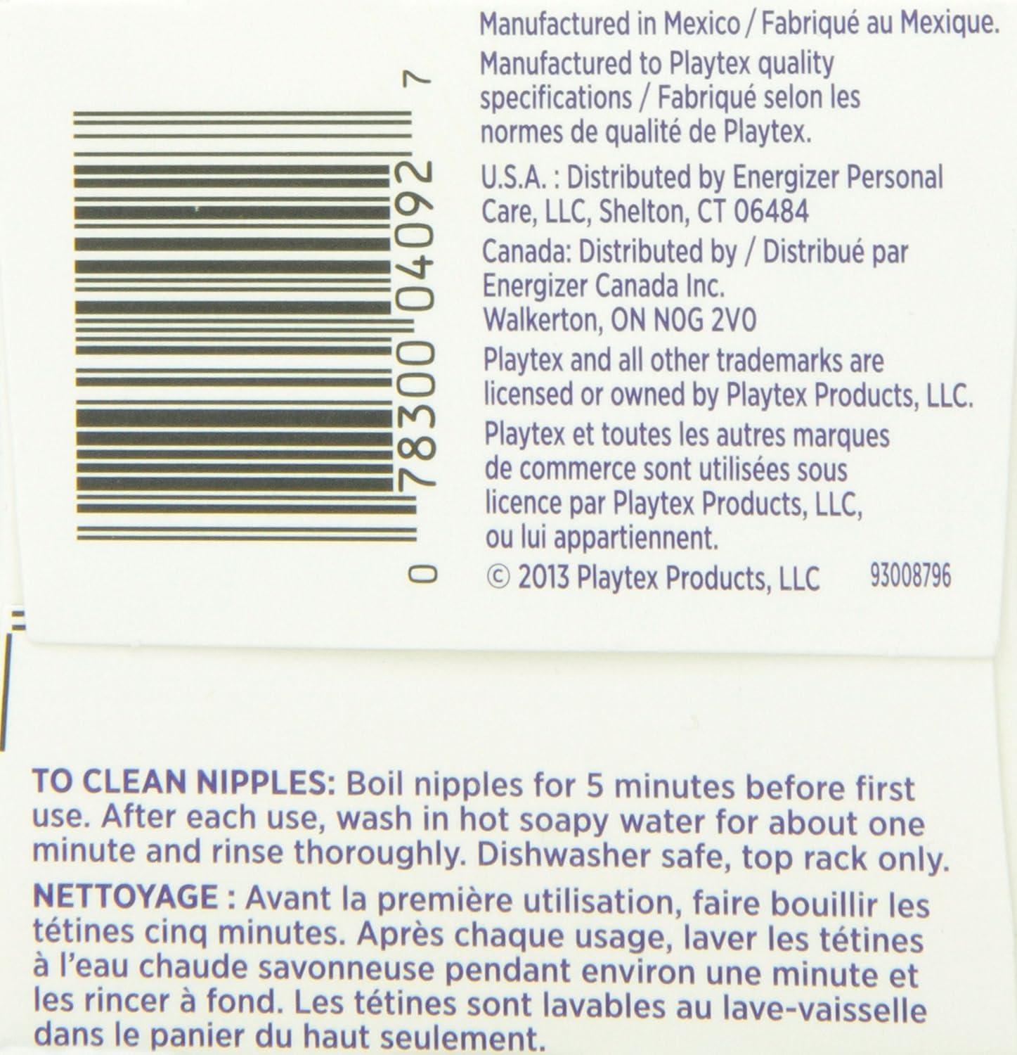 Playtex Angled Nipple Fast Flow 2-Count - Best for Easy Feeding | Buy Now with Express ...