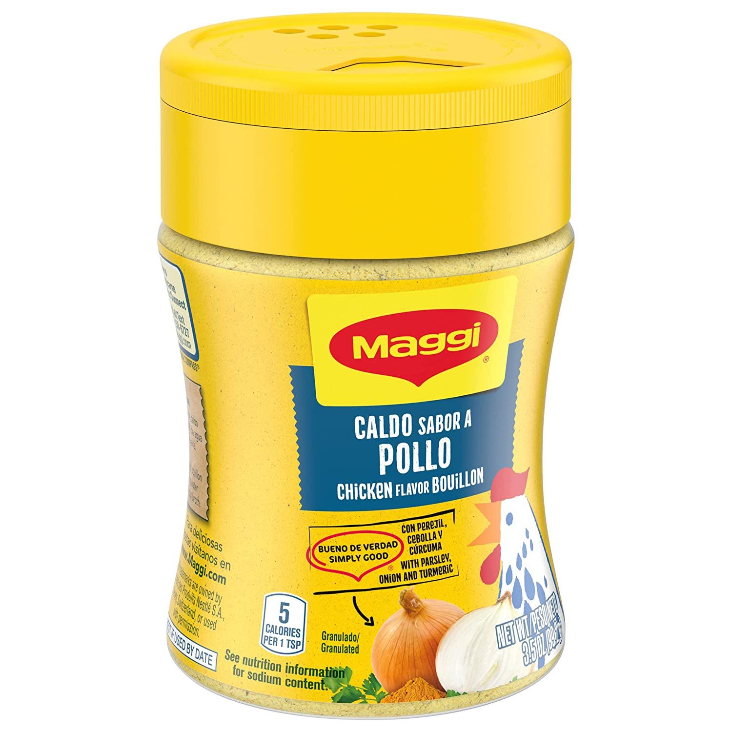 Maggi Granulated Chicken Flavor Bouillon 3.5 oz - Savory Seasoning for ...