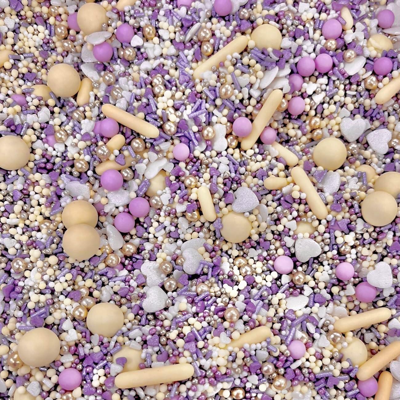 Easter Lilac yellow white purple gold baby shower daisy sprinkles for ...