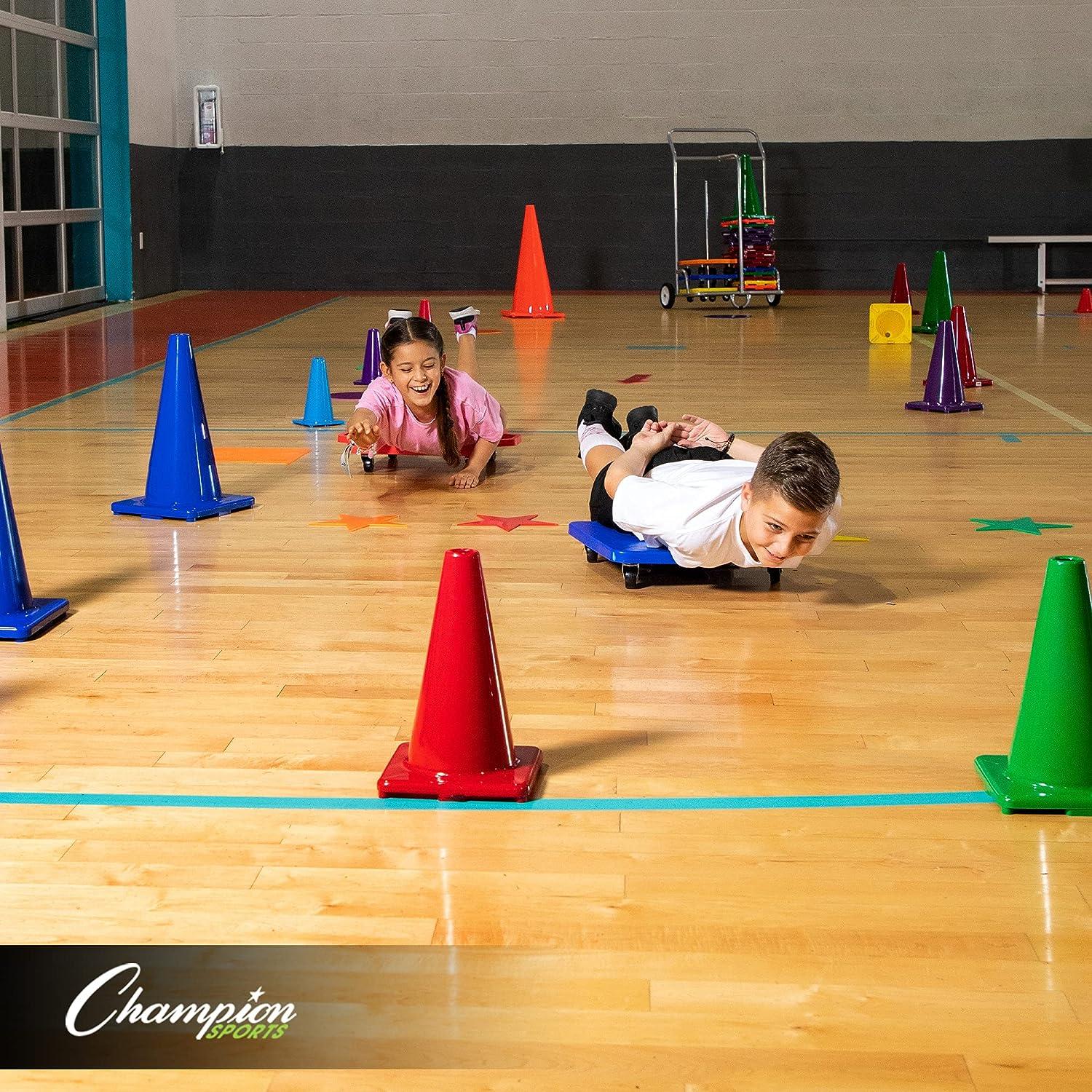 Champion Sports High Visibility Flexible Vinyl Cones - Assorted Set ...
