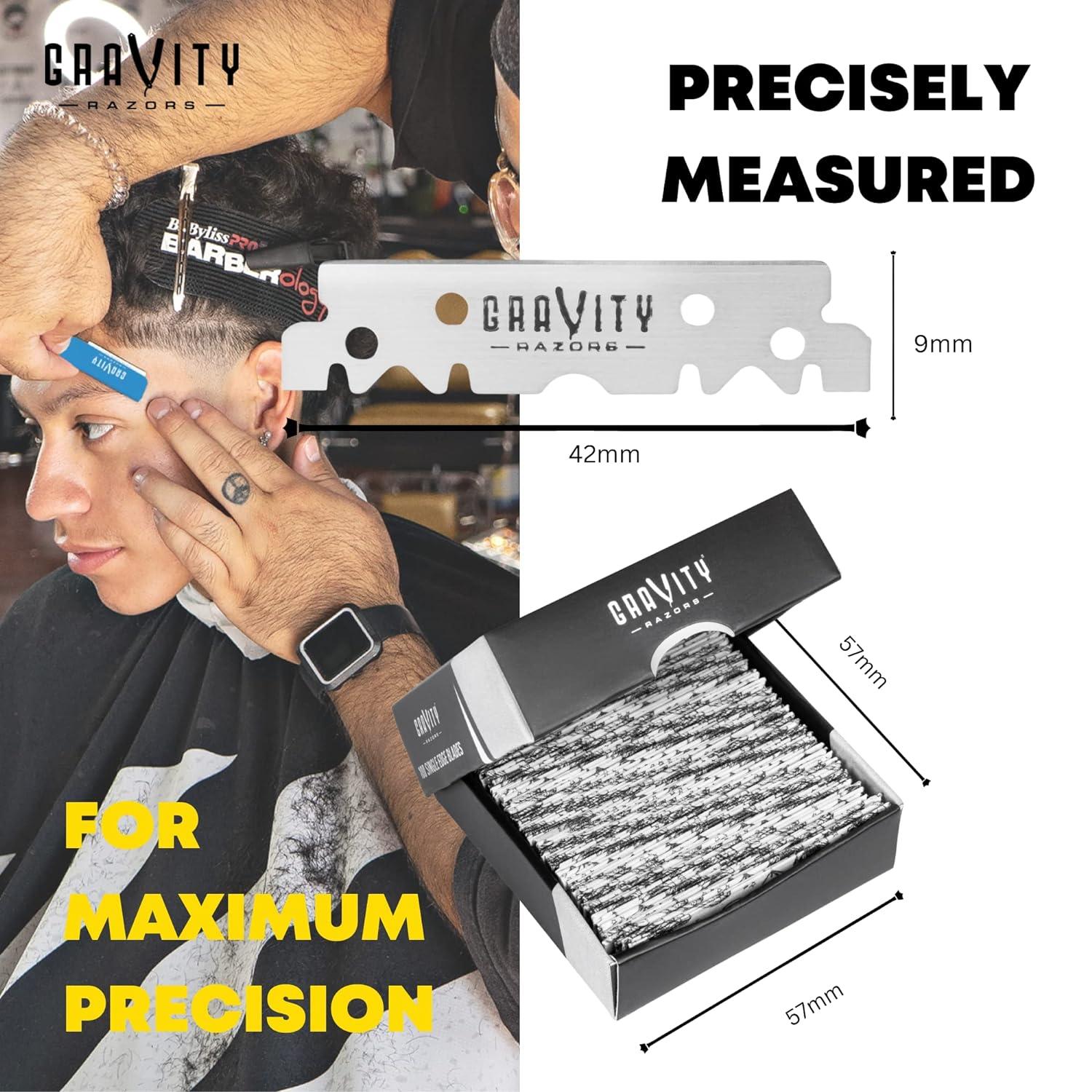 GRAVITY RAZORS Premium Swedish Steel Single Edge Razor Blades (100 ...