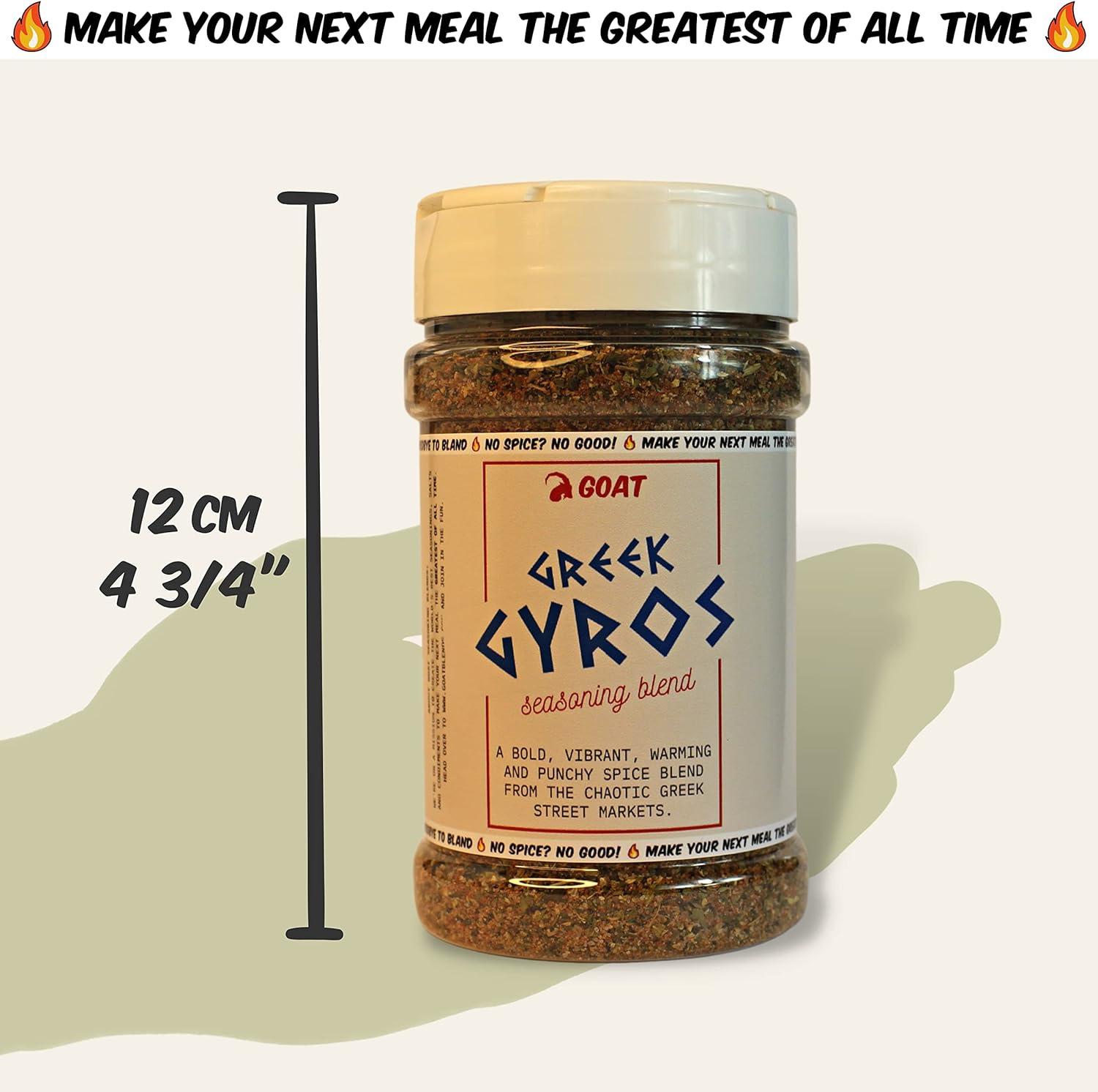 Greek Gyros Seasoning Blend & Rub - perfect for Kebabs Rotis and Koftes ...
