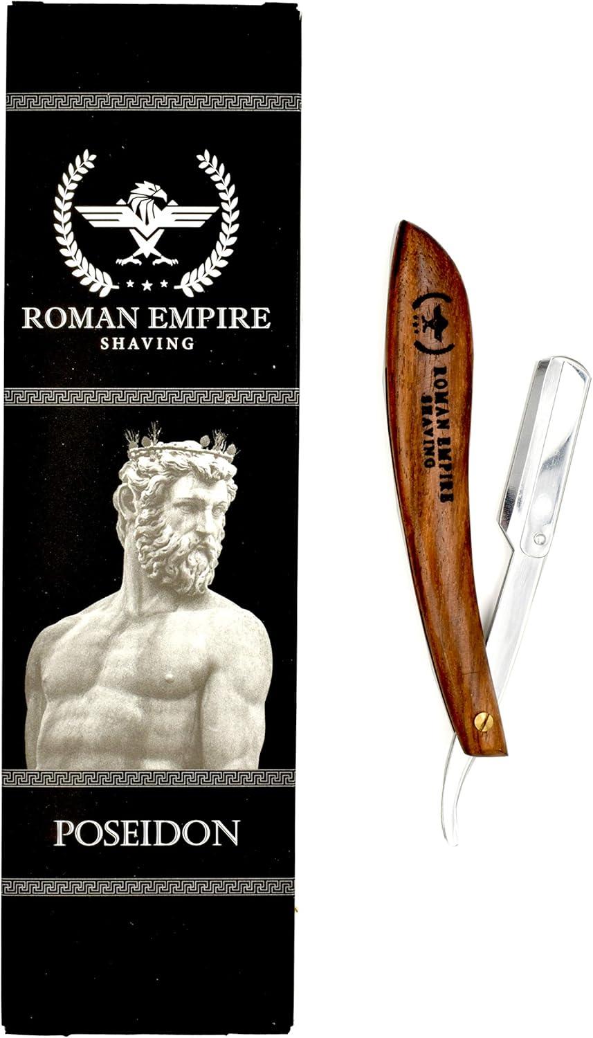 Roman Empire Shaving Poseidon Razor Set - Includes 20 Astra Derby Shark ...