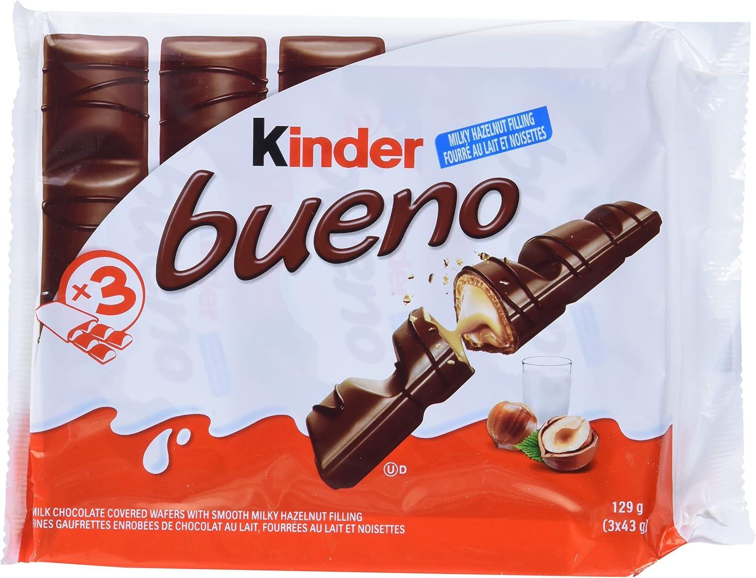 Kinder Chocolate Single Bars 6-Pack. Individually Wrapped Milk ...