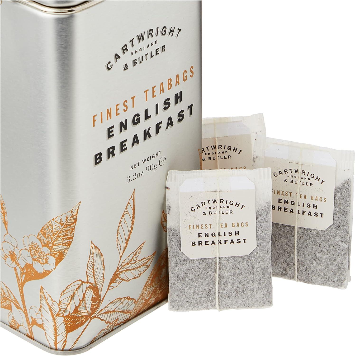 Cartwright & Butler English Breakfast Tea Caddy 90g - Premium Quality ...