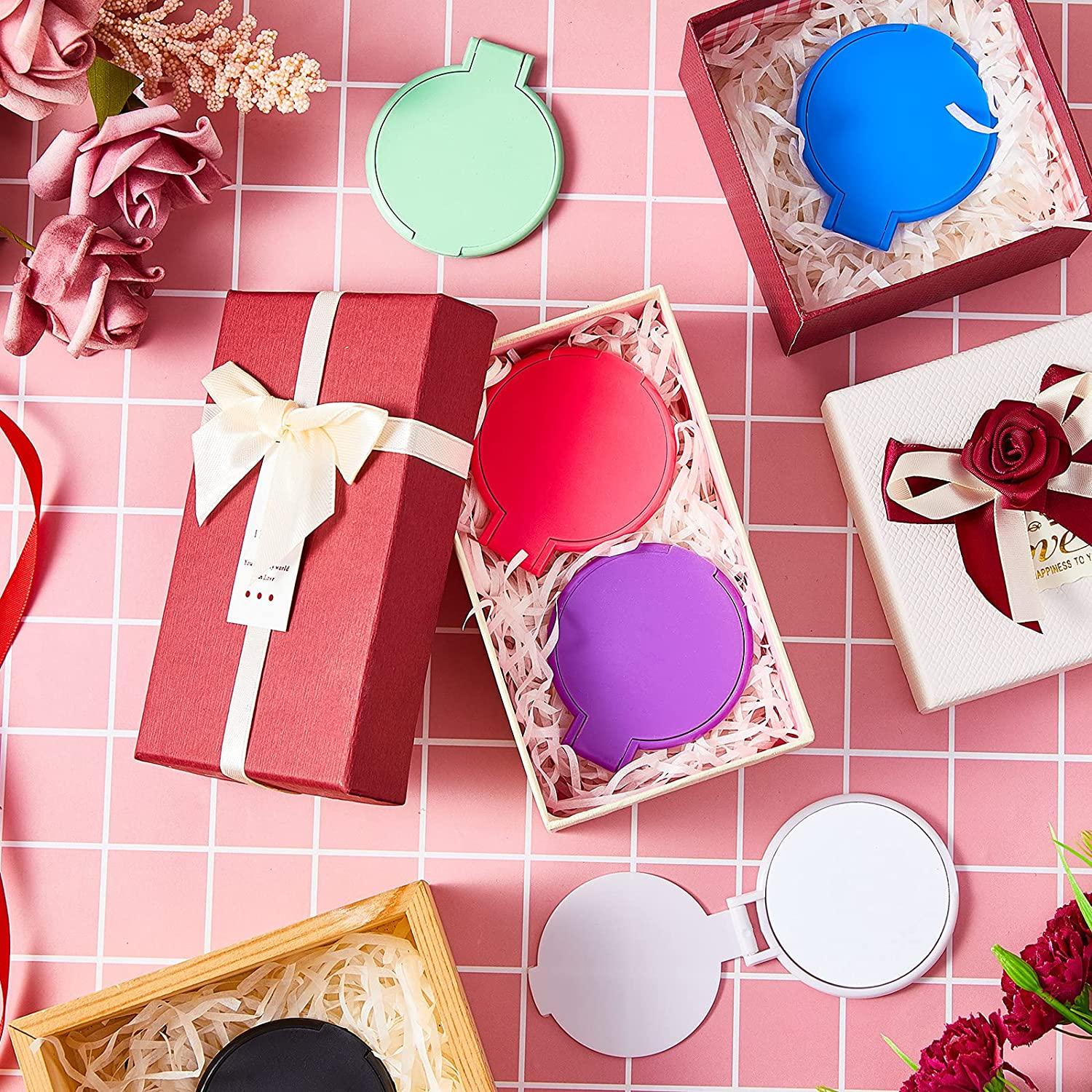 Mini Folding Compact Mirror Set - Vintage Portable Travel Makeup Mirror ...