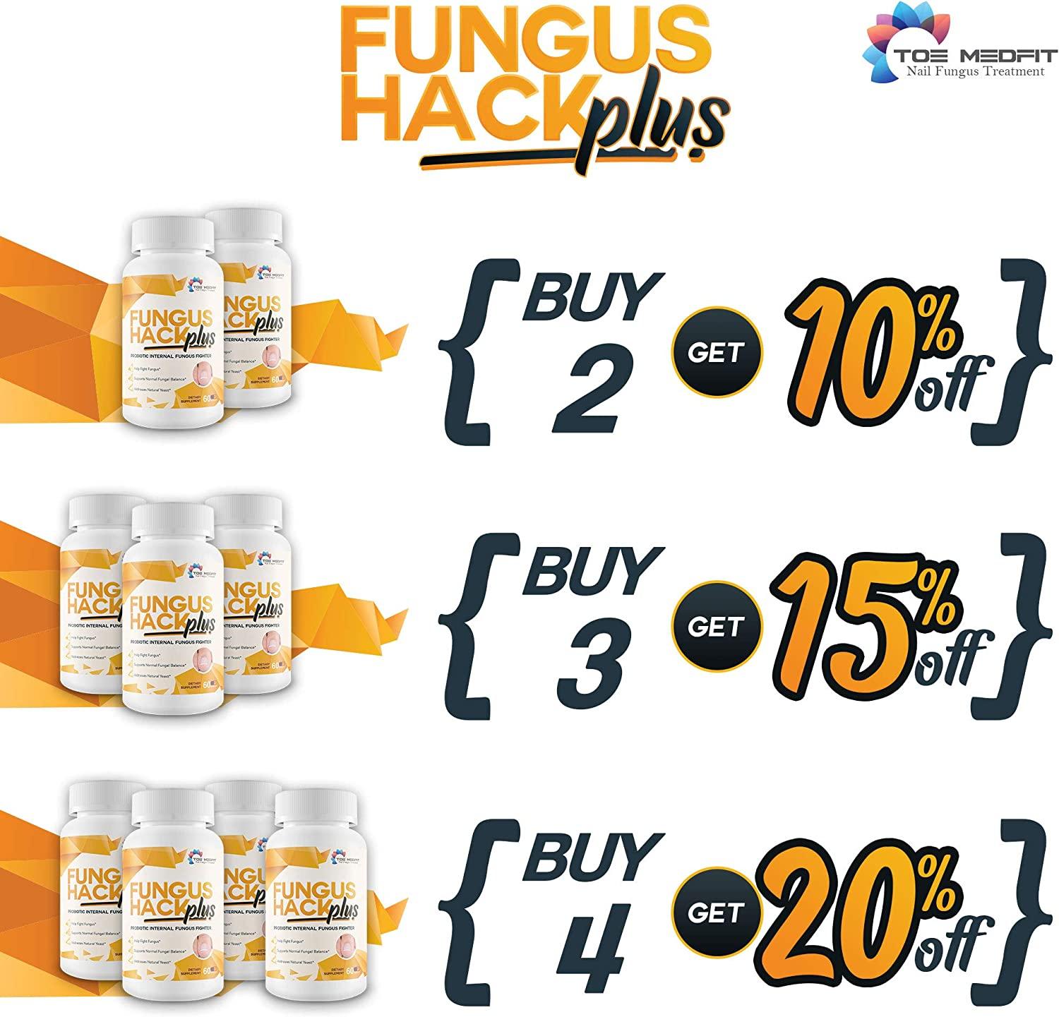 Fungus Hack Plus Probiotic Internal Fungus Fighter - Nail Fungus Treatment