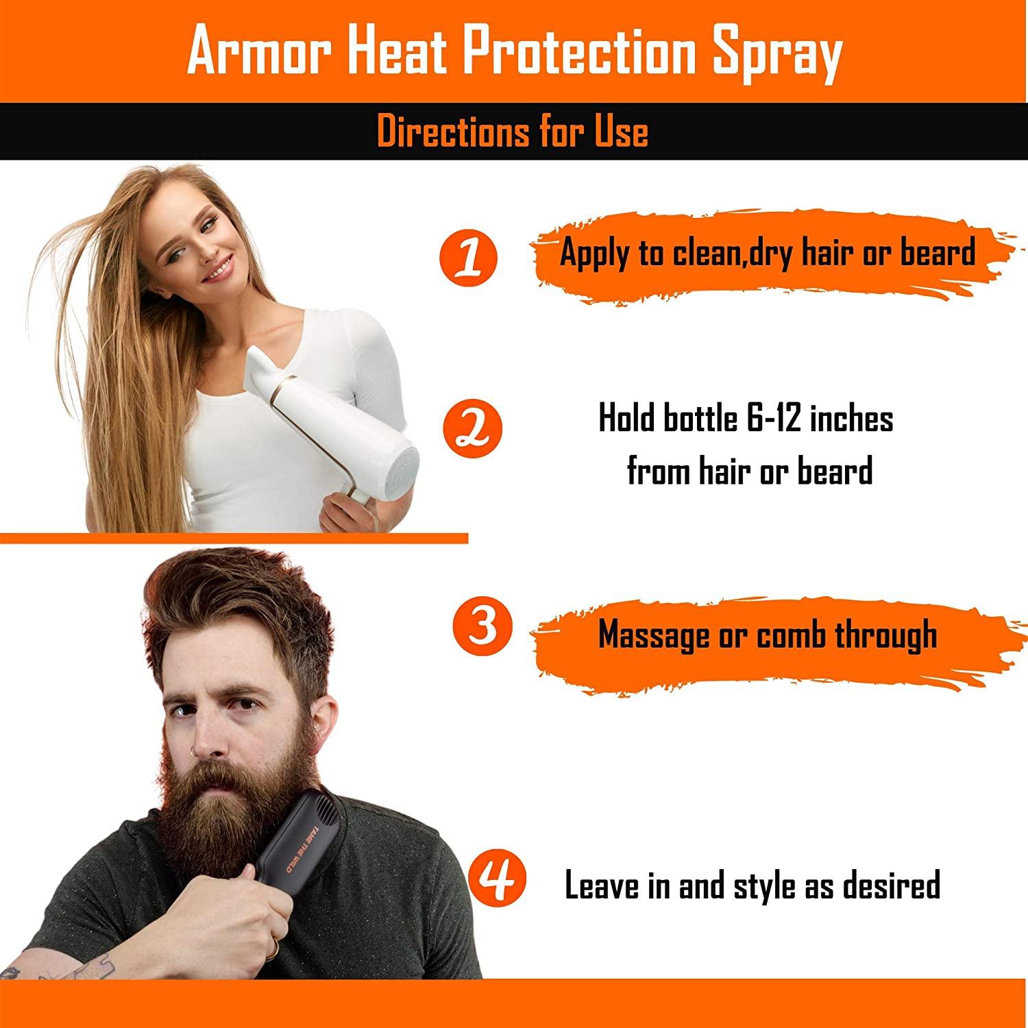 Tame the Wild Heat Protectant Spray - Large 8.5 Fl Oz Bottle - Hair ...