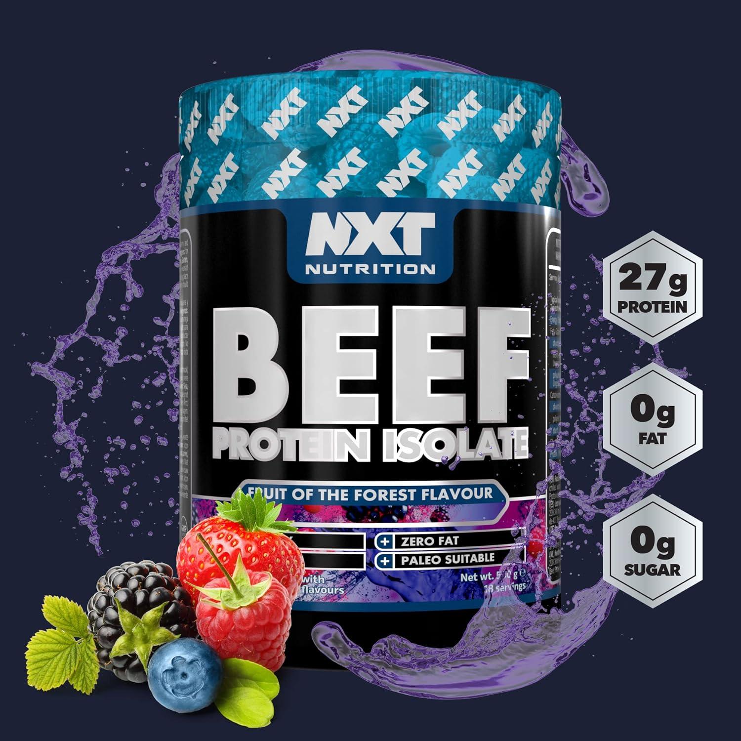 NXT Beef Protein Isolate 540g | High Protein Powder with Natural Amino ...
