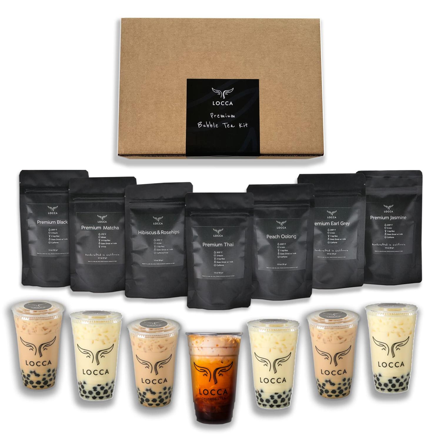 Ultimate Locca Premium Boba Tea Kit - 56 Drinks, DIY Bubble Tea Party ...