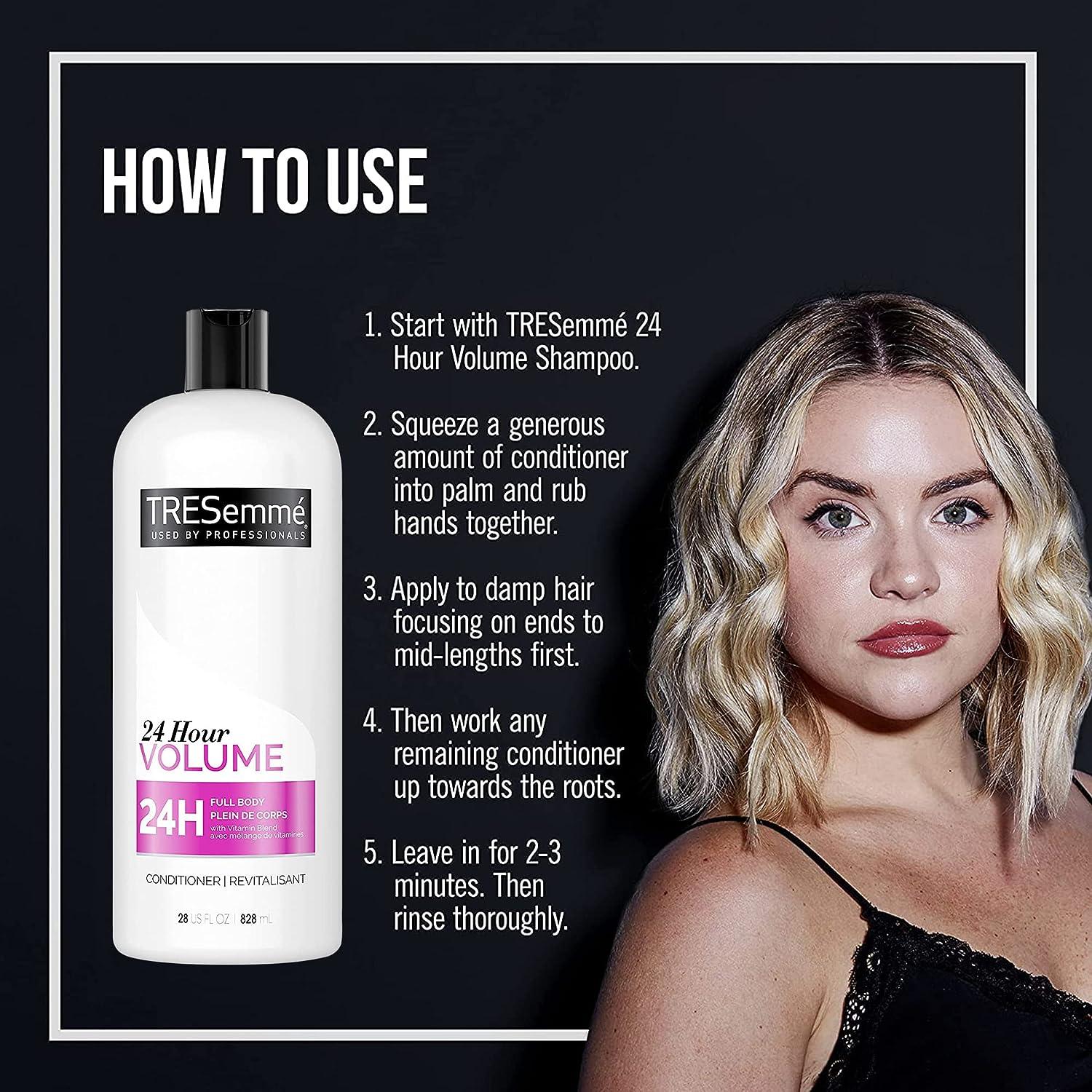 TRESemme 24 Hour Volumizing Shampoo and Conditioner Set - Boost Volume ...