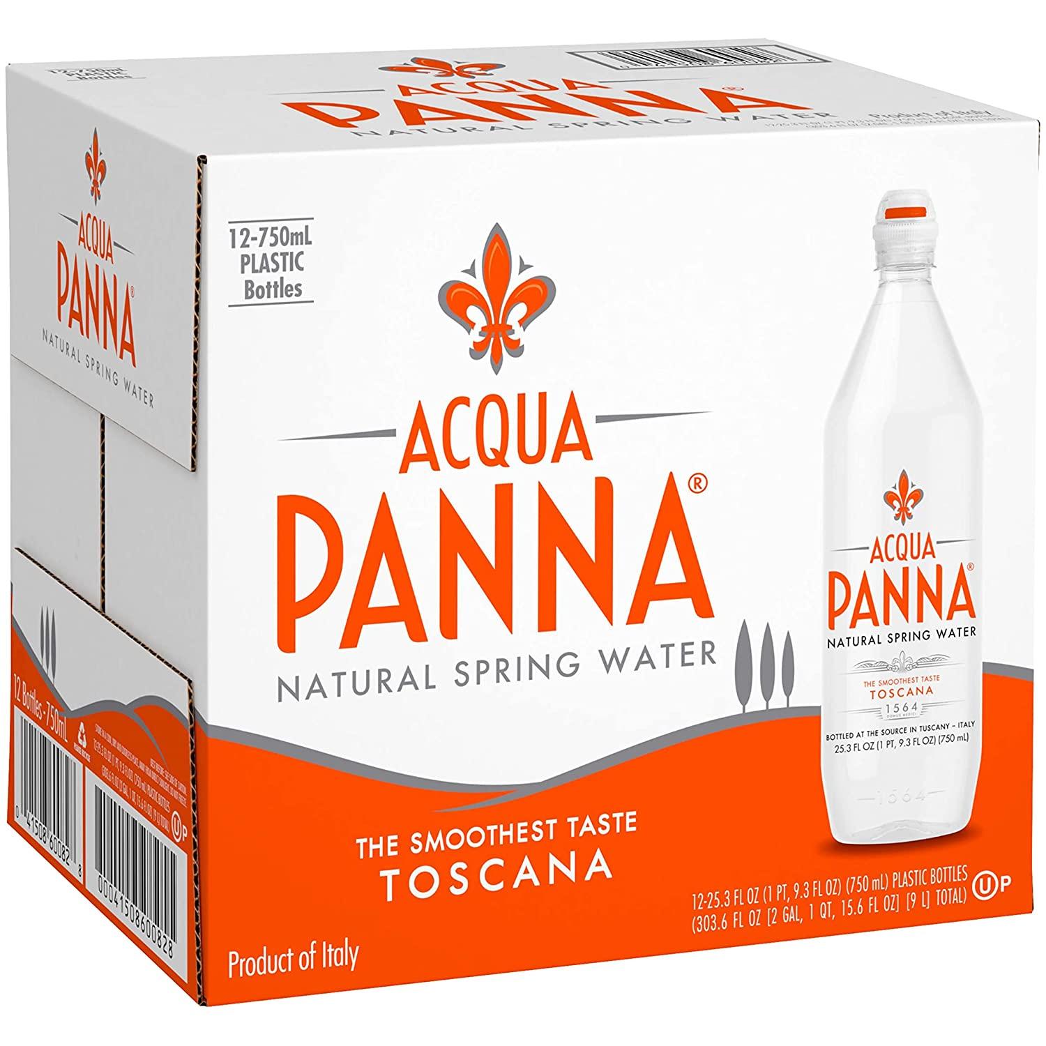 Acqua Panna Natural Spring Water - 25.3 FL OZ Bottles (12 Pack ...
