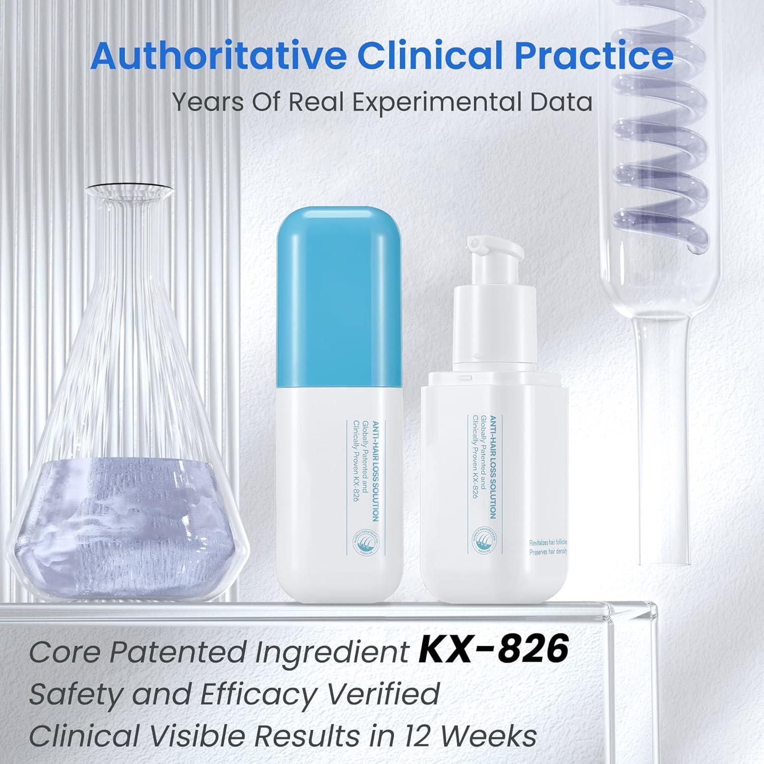 KX-826 DHT Blocker Hair Growth Spray - Fast Hair Thickening & Loss ...