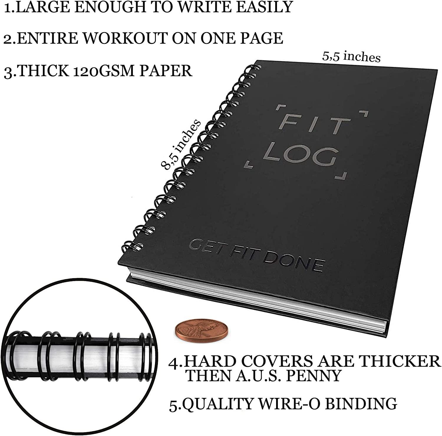 Cossac Fitness Journal & Workout Planner - Designed by Experts Gym ...