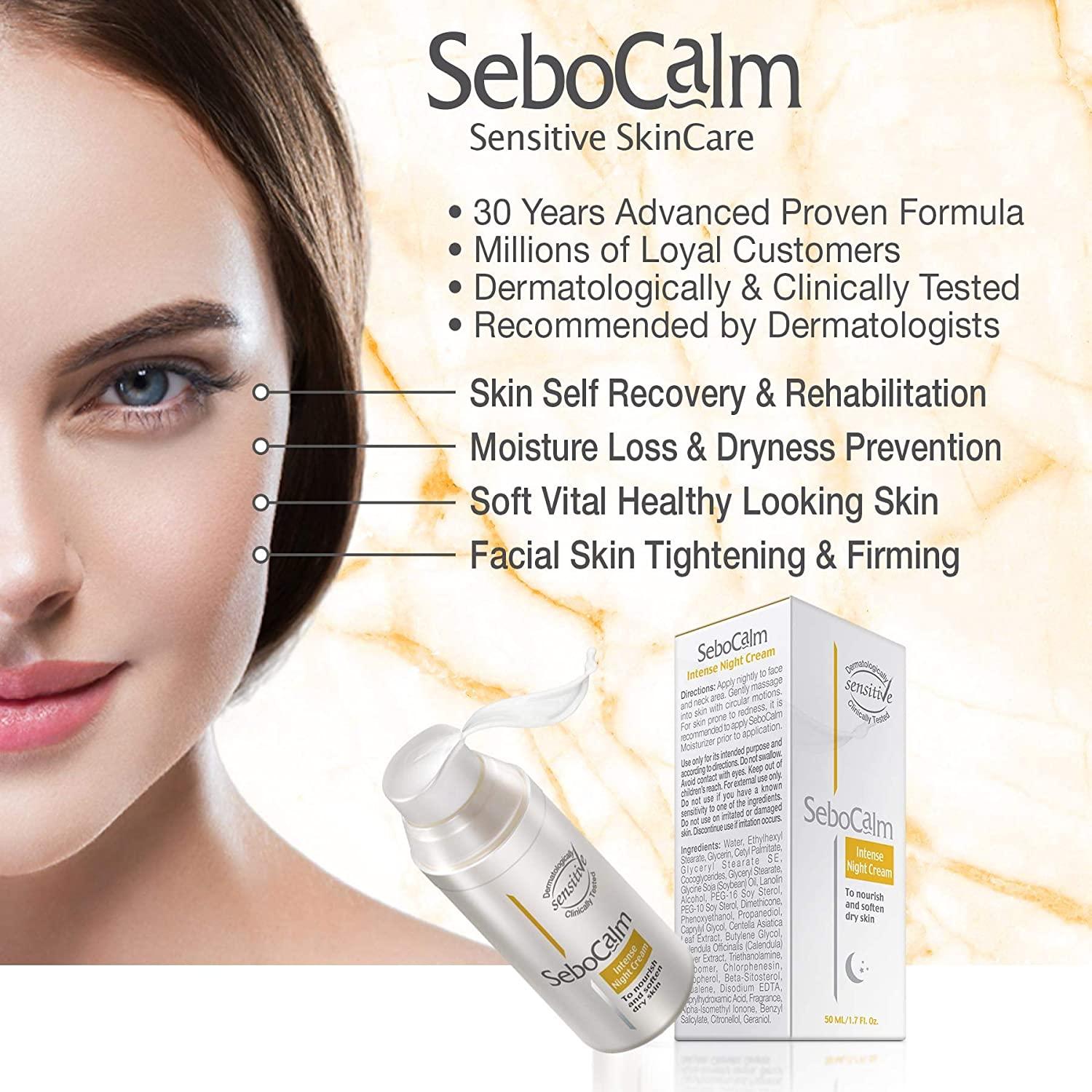 SeboCalm Nighttime Anti Aging Night Cream | Hydrating Firming ...