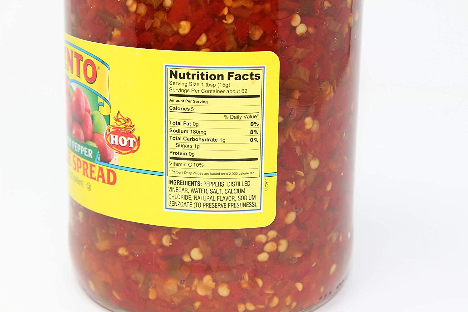 Cento Cherry Pepper Hoagie Spread - Large 32 oz | Authentic Italian ...