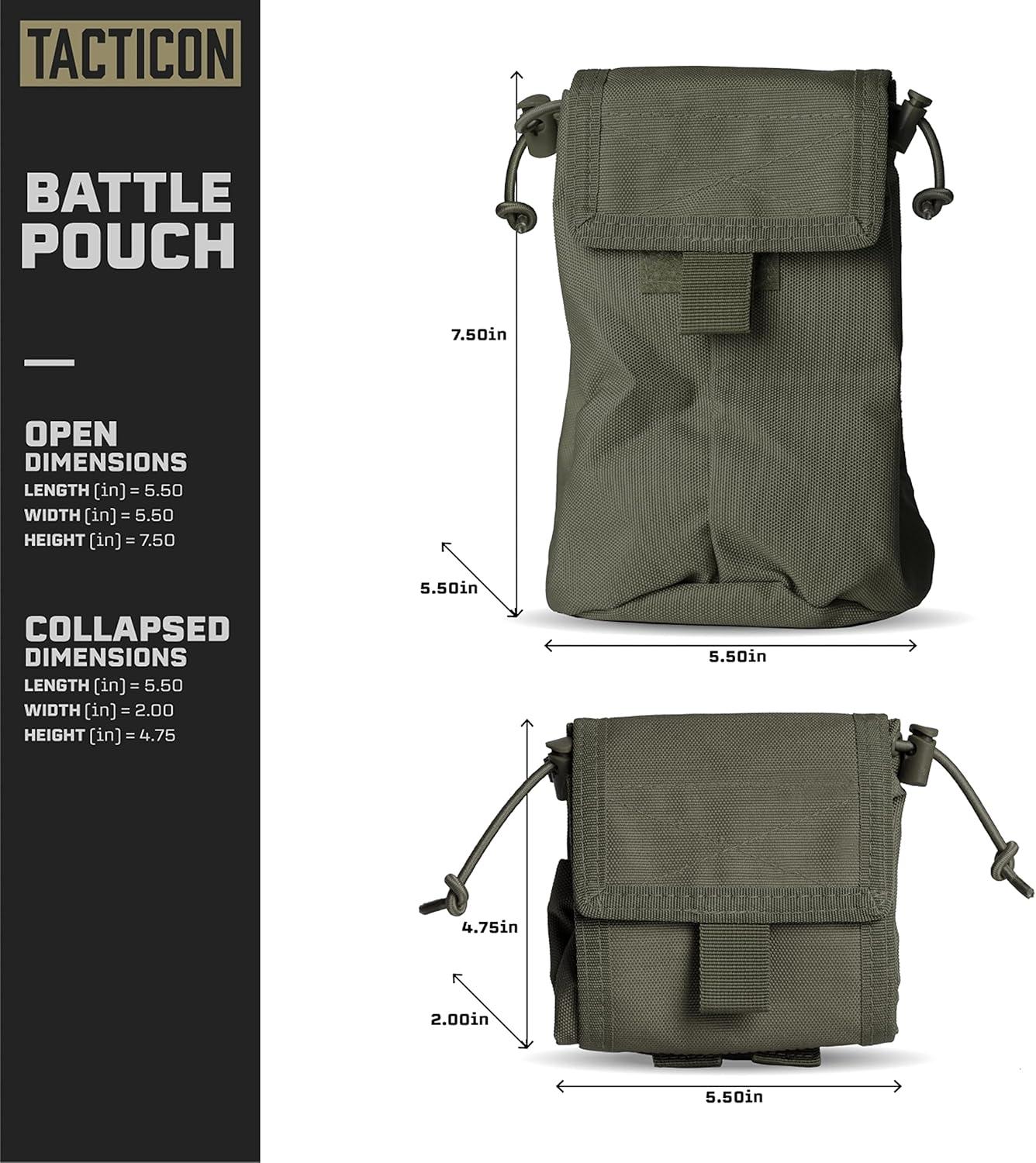 Combat Veteran-Owned Roll Up Dump Pouch | Molle Drawstring Magazine ...