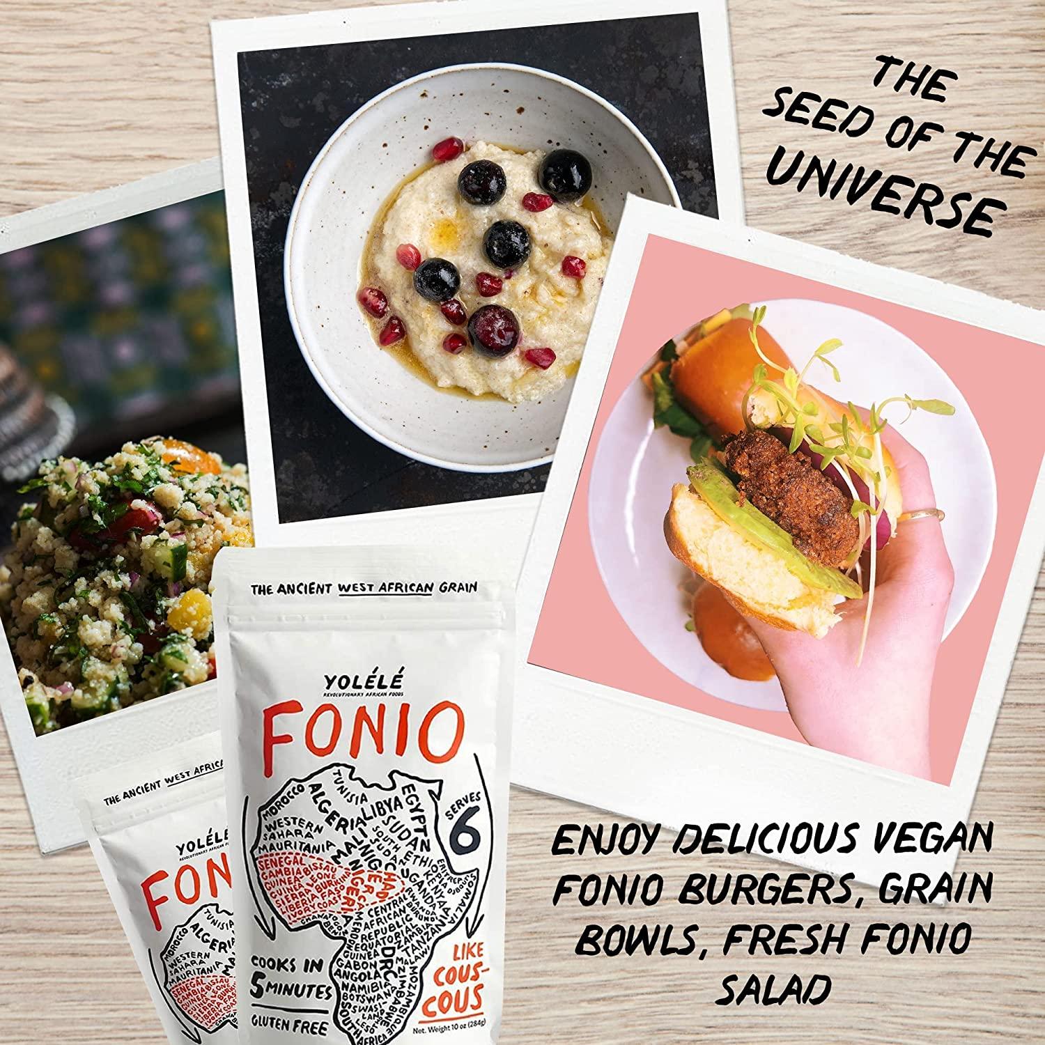 Yolele Premium Precooked Fonio - 5lb Bag | Gluten-Free Non GMO Organic ...