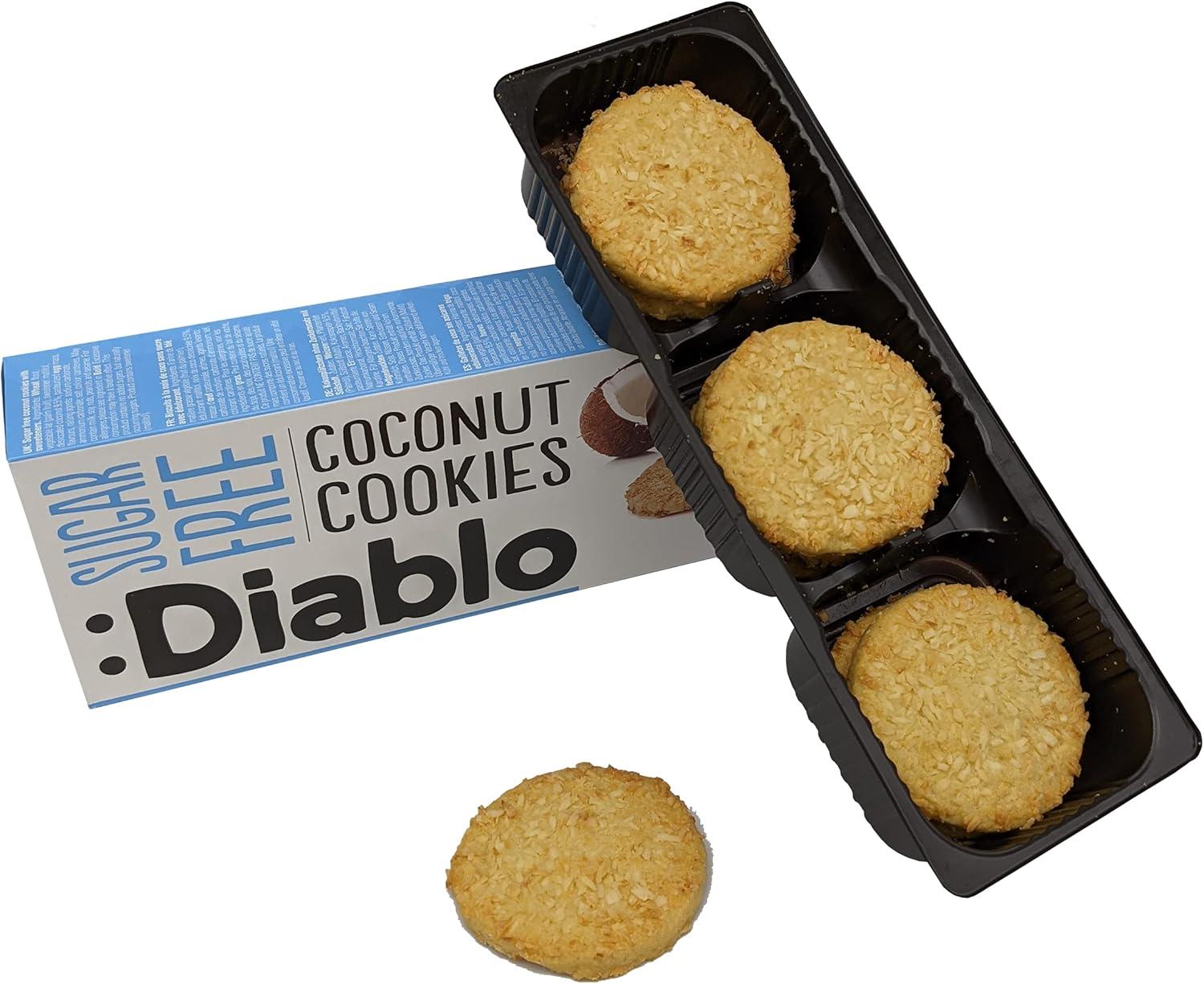 Diablo No Added Sugar Mixed Flavours Luxury Cookies Biscuits (Coconut ...