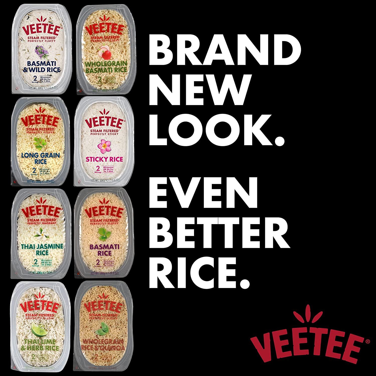Veetee Long Grain 2 Minute Microwavable Rice Meals 10.6oz - Pack of 6 ...