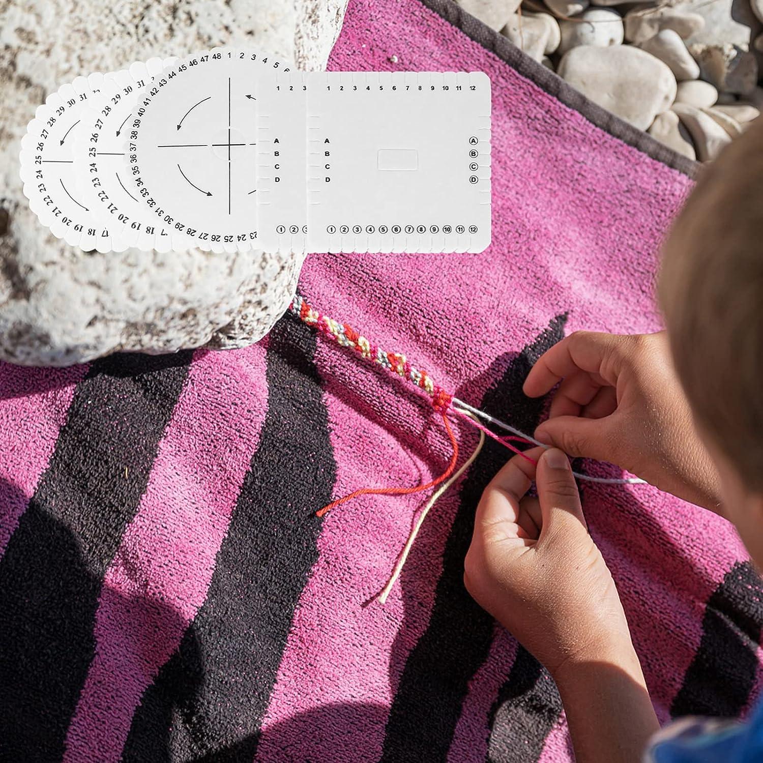 5pcs Plate Braided Disc Handmade Knitting Fine Thread Kit - Kumihimo ...