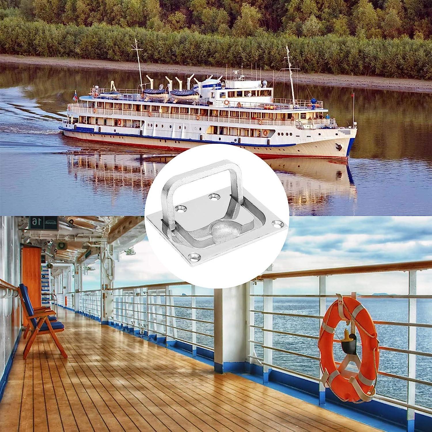 TEANTECH 316 Stainless Steel Hatch Pull Flush Lift Boat Ring Hatches ...