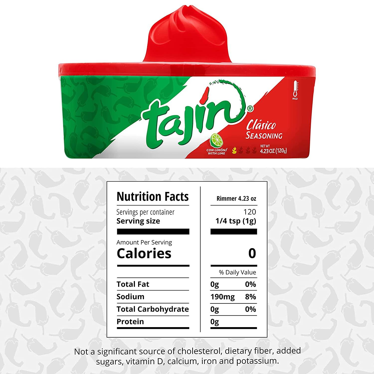 Tajin Cl sico Chile Lime Seasoning Rimmer 4.23 oz - Pack of 2 | 4.23 oz ...
