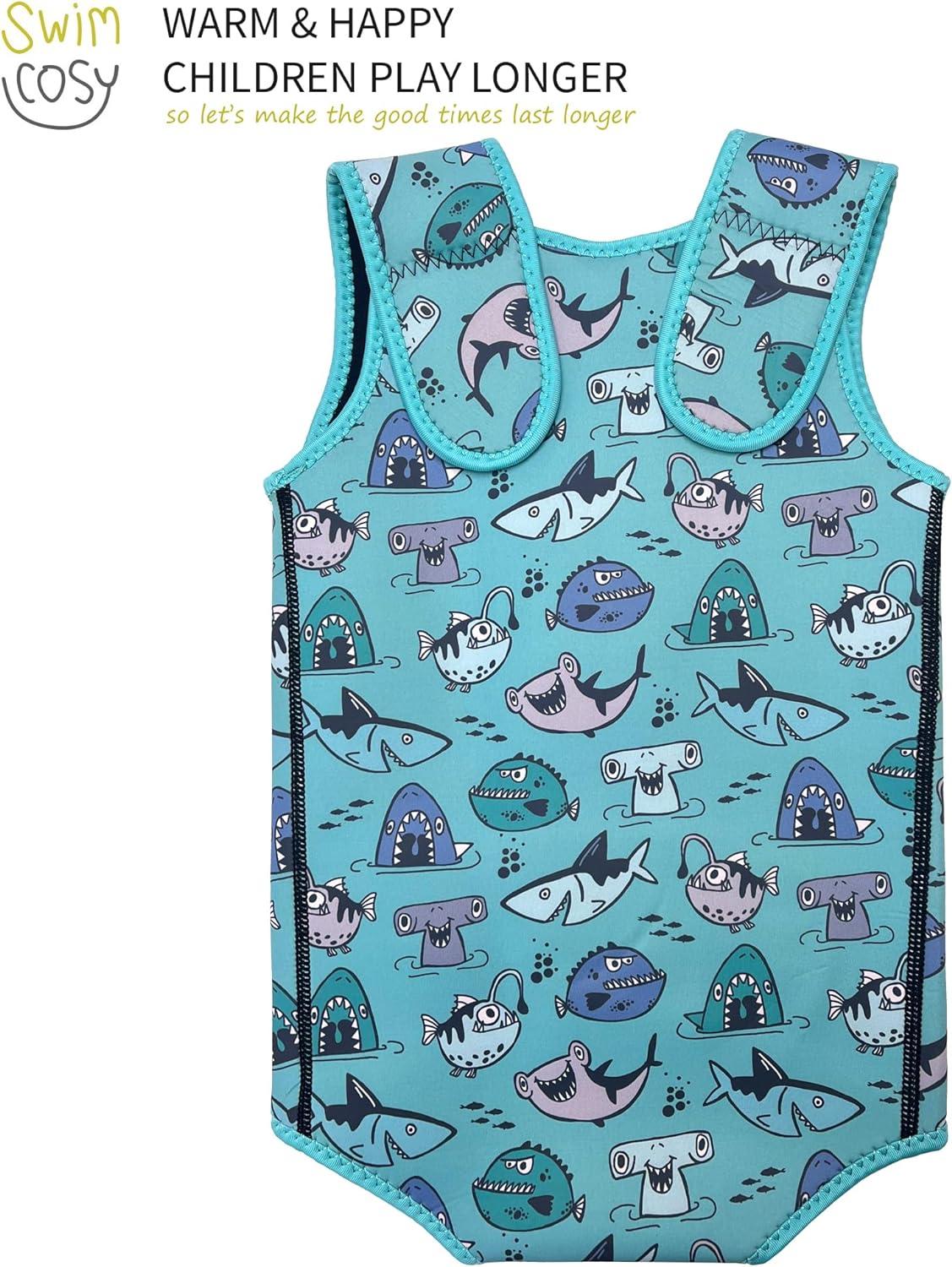 Swim Cosy Baby/Toddler Wetsuit Vest UPF50 - Neoprene Wrap Design 18-30 ...