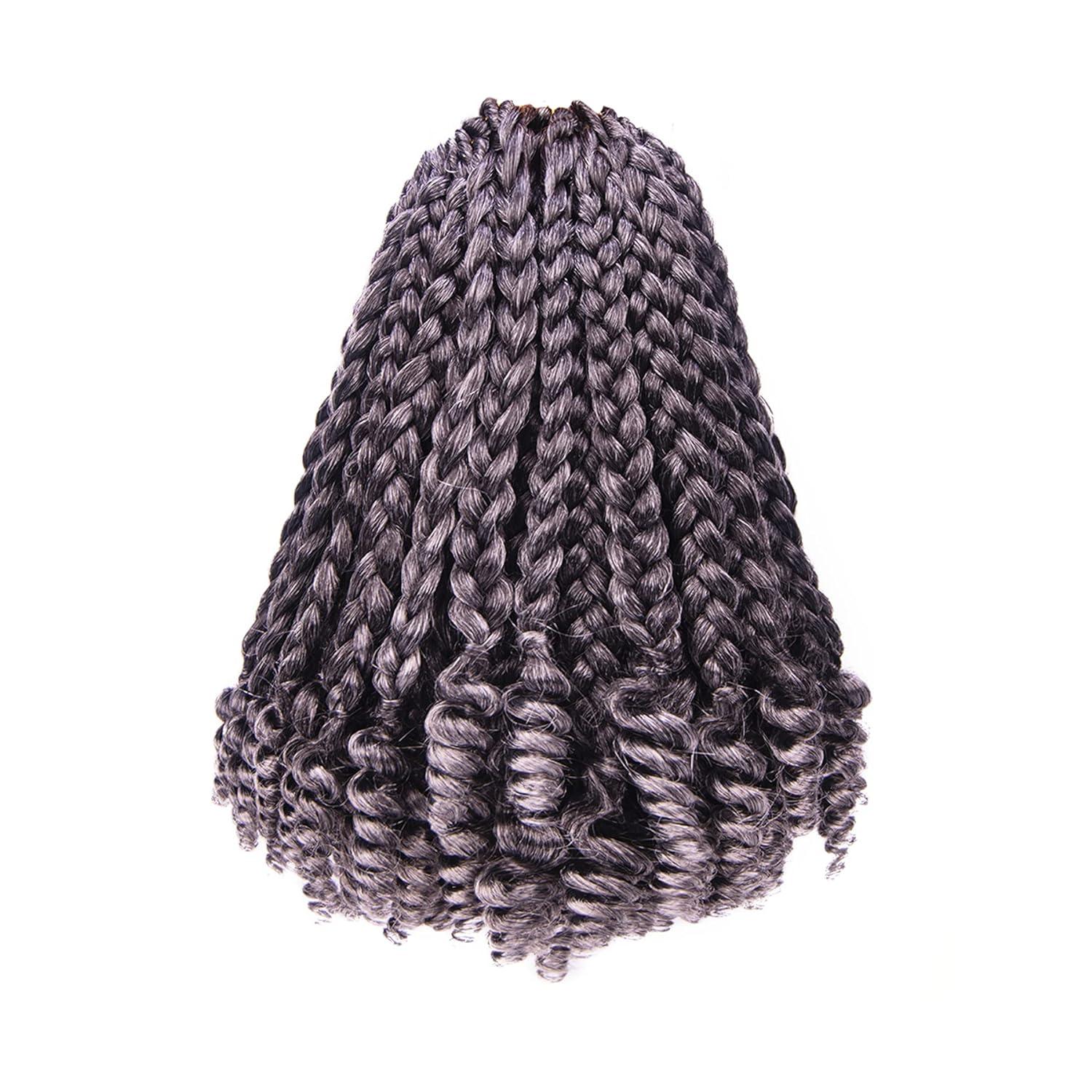 7 Packs 10 Goddess Box Braid Crochet Hair with Toni Curl Ends - Ombre ...