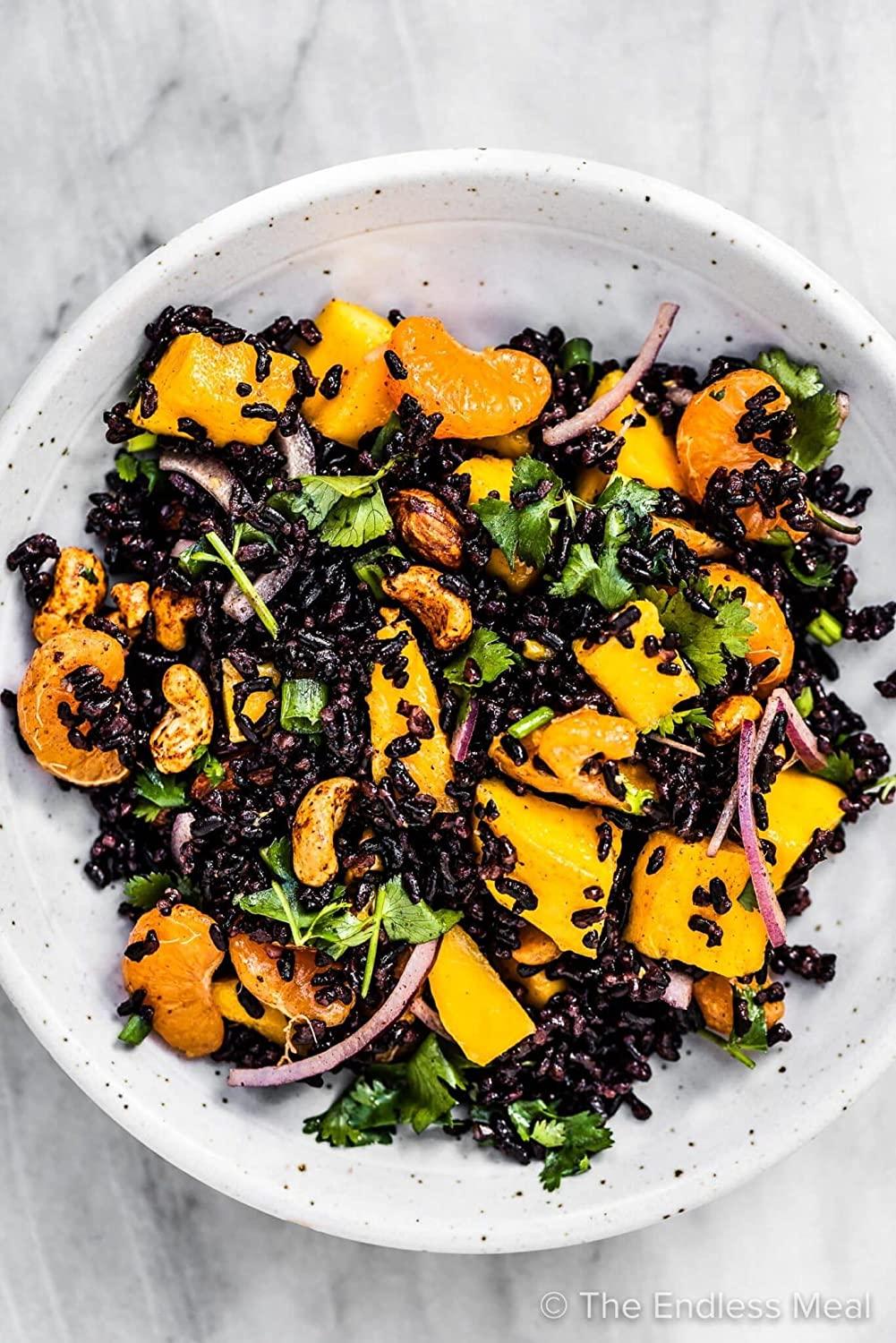 ONETANG Organic Steamed Black Rice 16oz - Vegan, Gluten-Free, Non-GMO ...