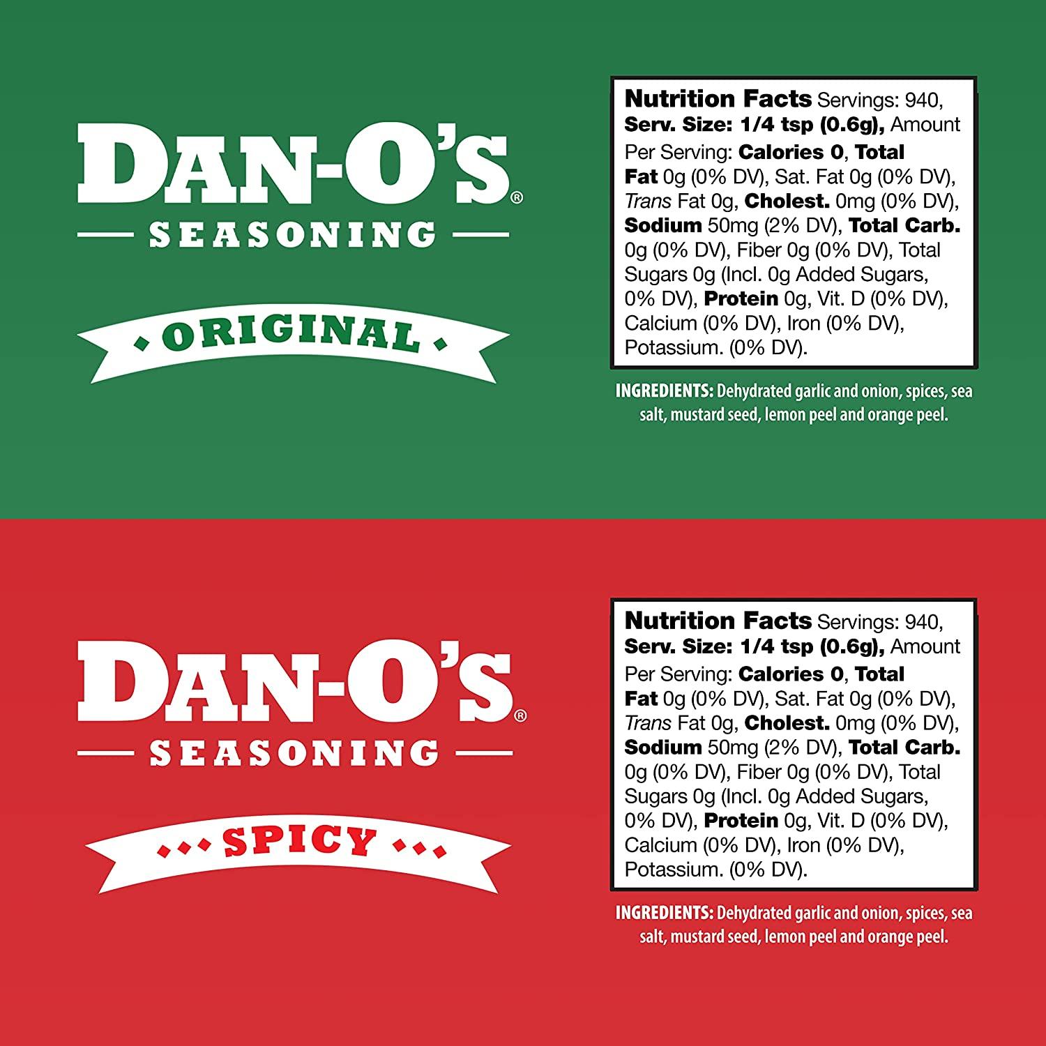 Dan-O's Big Bottle Combo Pack - Original & Spicy Flavors | All Natural ...